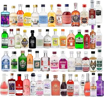 Gin Miniatures Bottles Selection Bundle - Randomly Selected 6 x 5cl ...