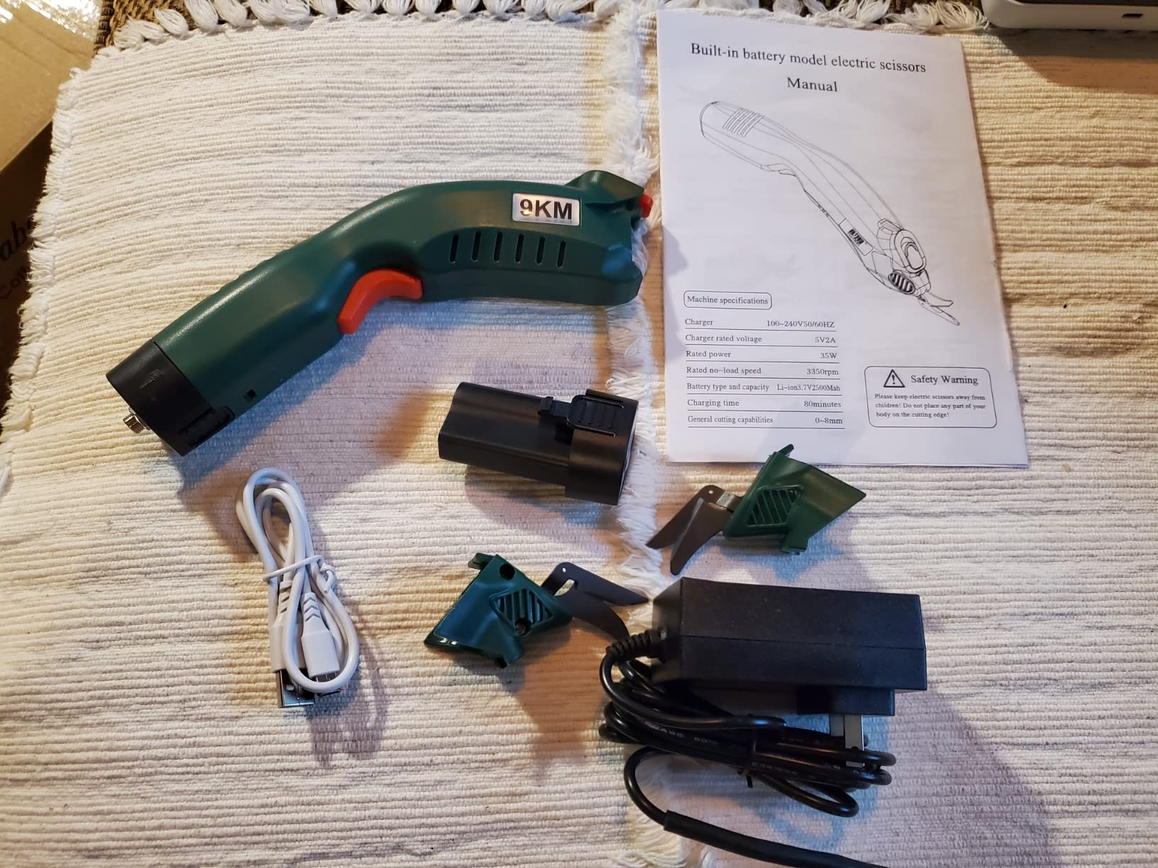 Amazon.com: Cordless Electric Scissors for Craft, Fabric Sewing ...