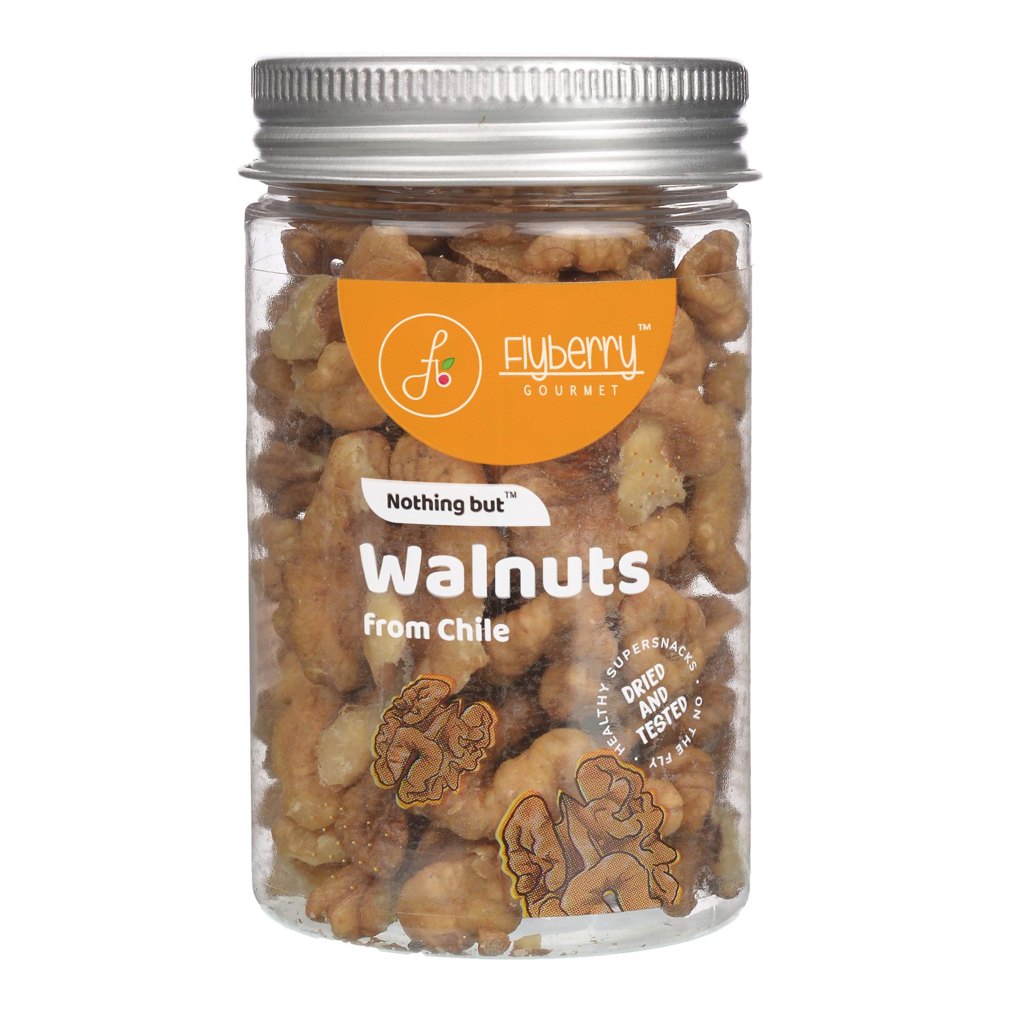 Flyberry Gourmet Premium Walnuts, 75g | 100% Natural | High in Omega3 ...