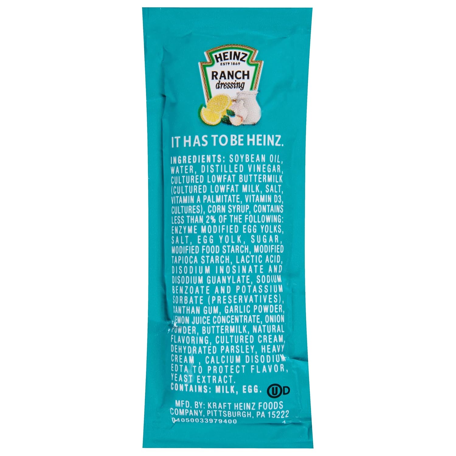 Amazon.com : Heinz Ranch Single Serve Packet (0.42 Oz Packets, Pack of ...