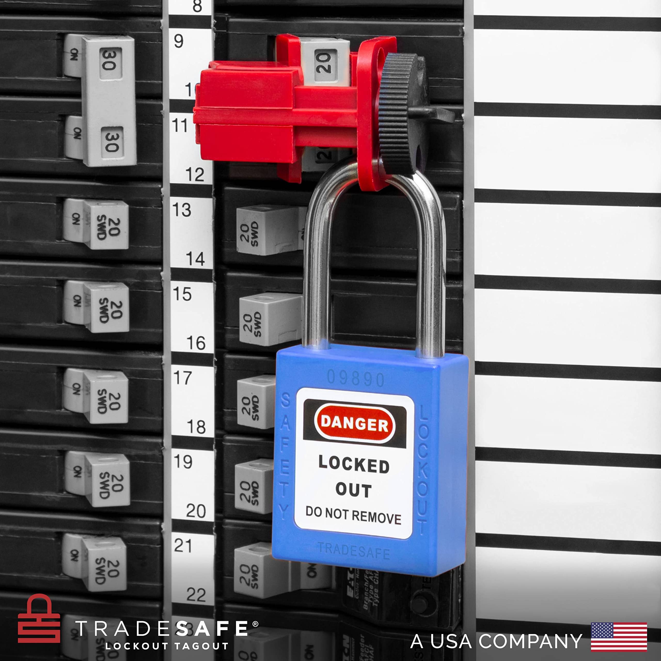 Snapklik.com : Lockout Tagout Locks Set - 10 Blue Loto Locks, Lockout ...