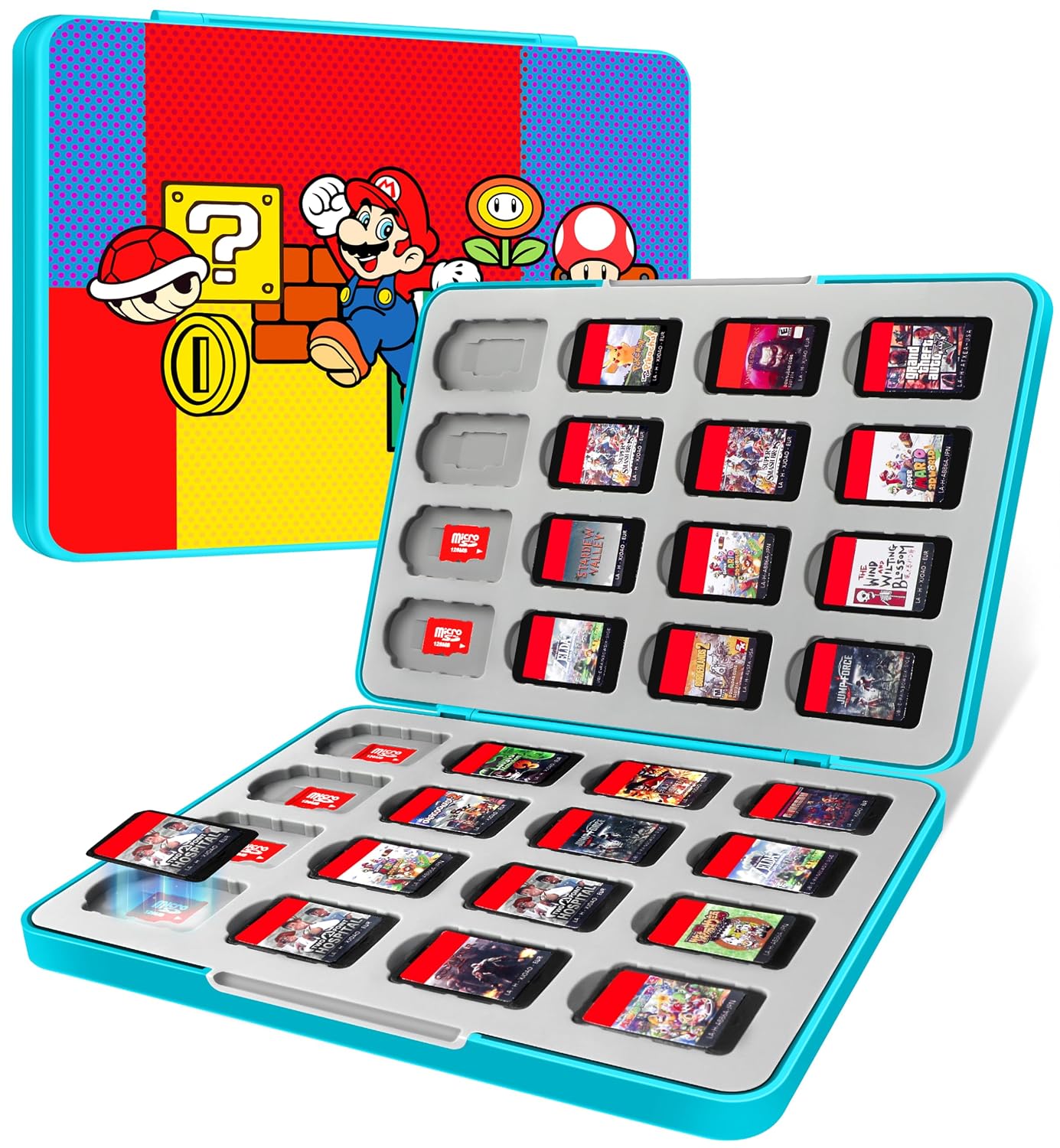 Amazon.com: Xinocy for Nintendo Switch Game Case with 32 Game Holder ...