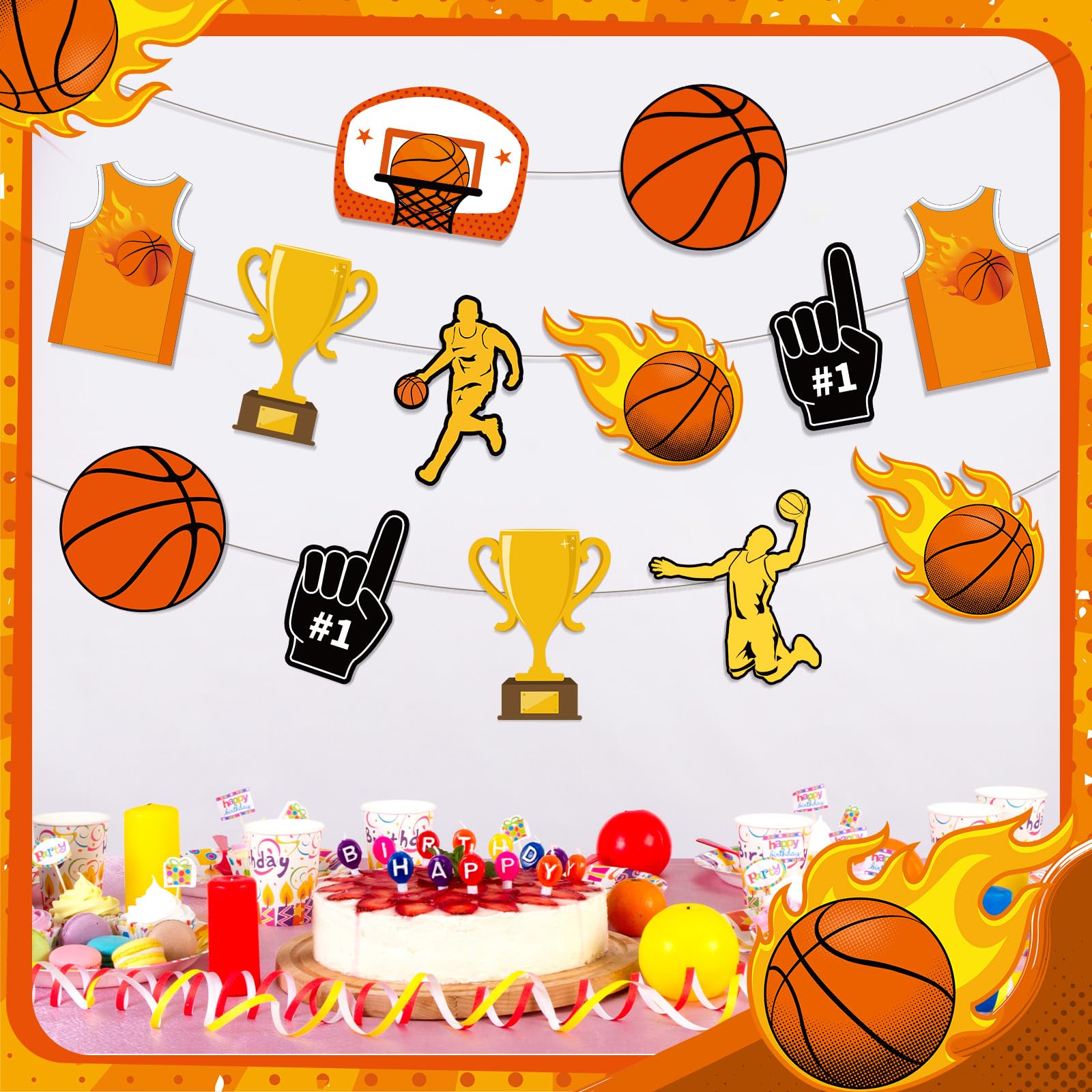 Snapklik.com : Seajan 200 Pcs Basketball Cutouts Bulletin Board ...