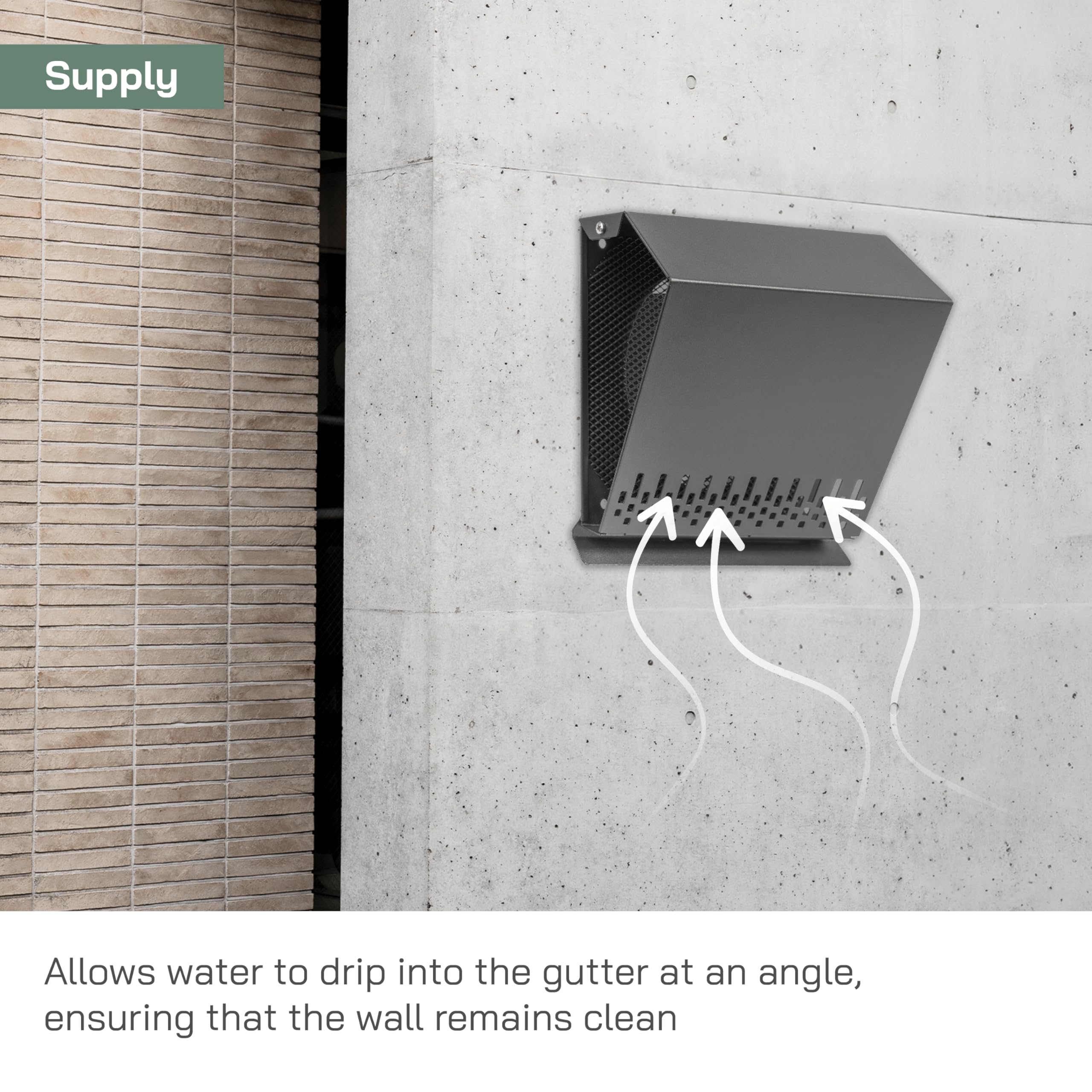 Vent Systems 150 mm / 6″ Inch Air Supply Vent Cover with Rubber Gasket ...
