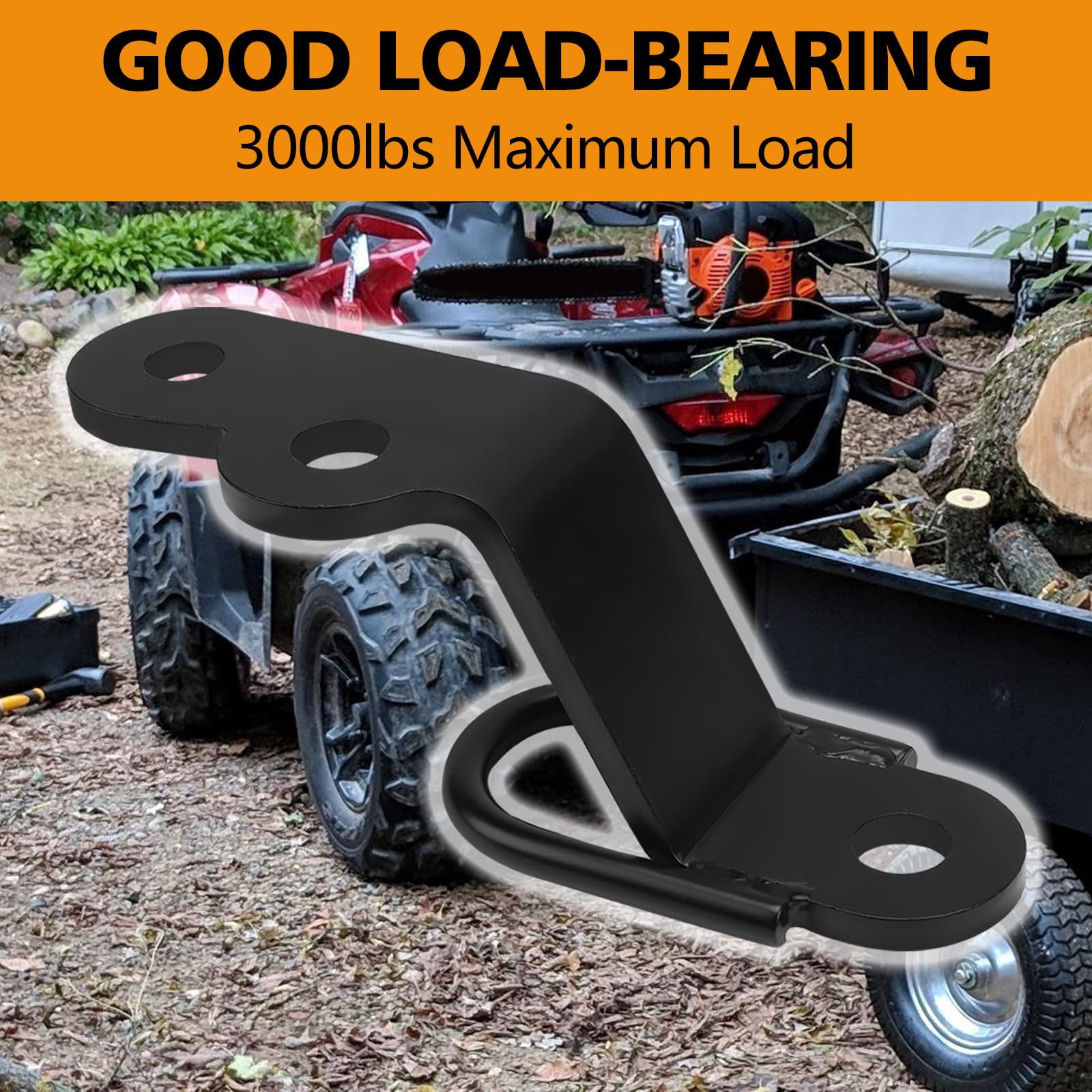 Snapklik.com : ATV/UTV Three-Way Hitch, Heavy Duty Universal ATV Hitch ...