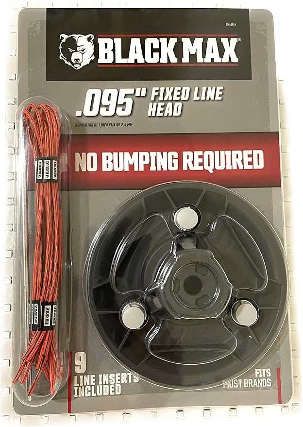Amazon.com: Black Max .095” Fixed line Trimmer Head : Patio, Lawn & Garden