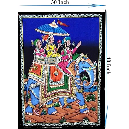 SAARTHI Rajasthani Decorative Elegant Tapestry Fabric Cloth Painting ...