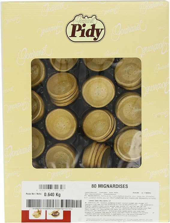 Pidy Mignardise Feuilletee Savoury Tartlet, 6 cm - 80 Portions : Amazon ...