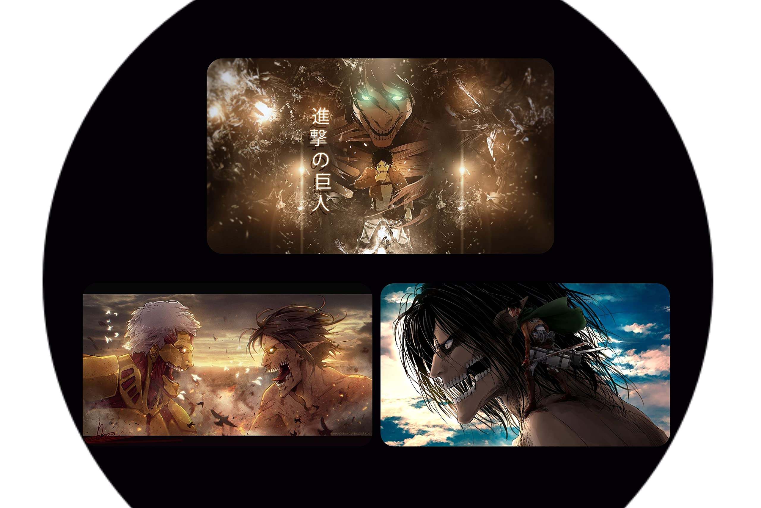 Attack On Titan Anime Poster Eren Yeager Titan Form Anime | Desertcart ...