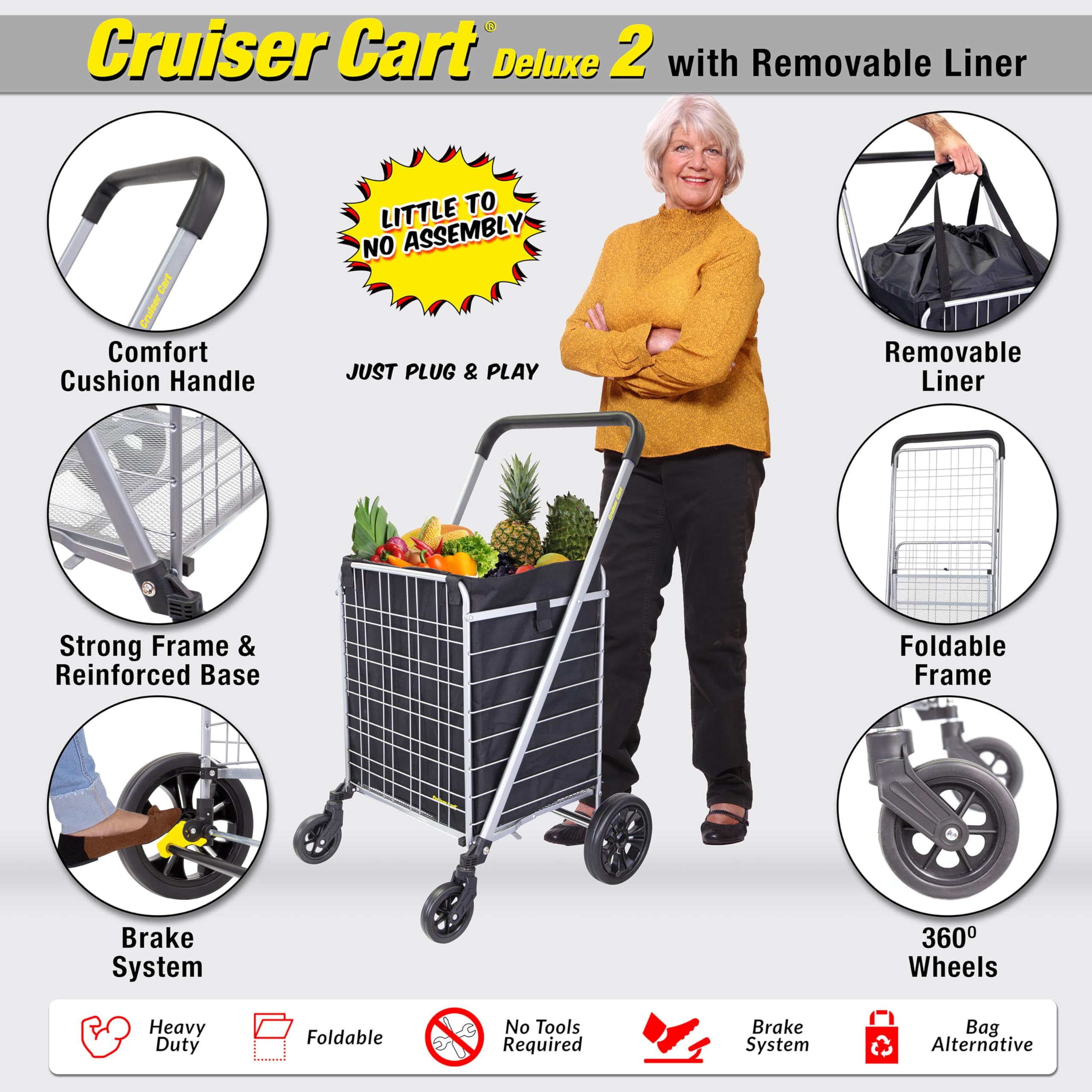 Snapklik.com : Dbest Products Cruiser Cart Deluxe 2