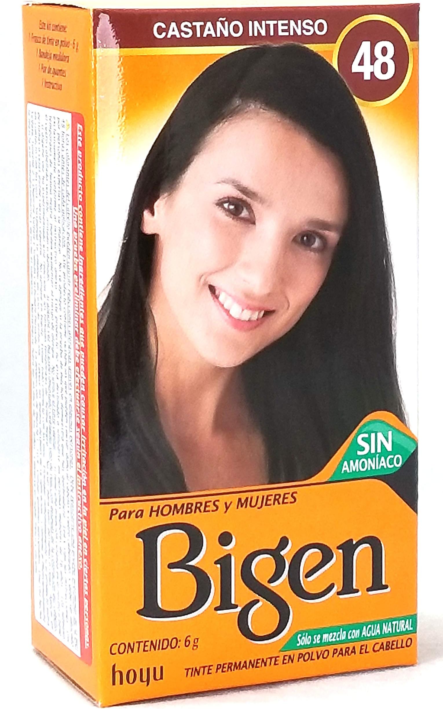 Amazon.com : Bigen Permanent Powder Hair Colour - No 48 Dark Chestnut ...