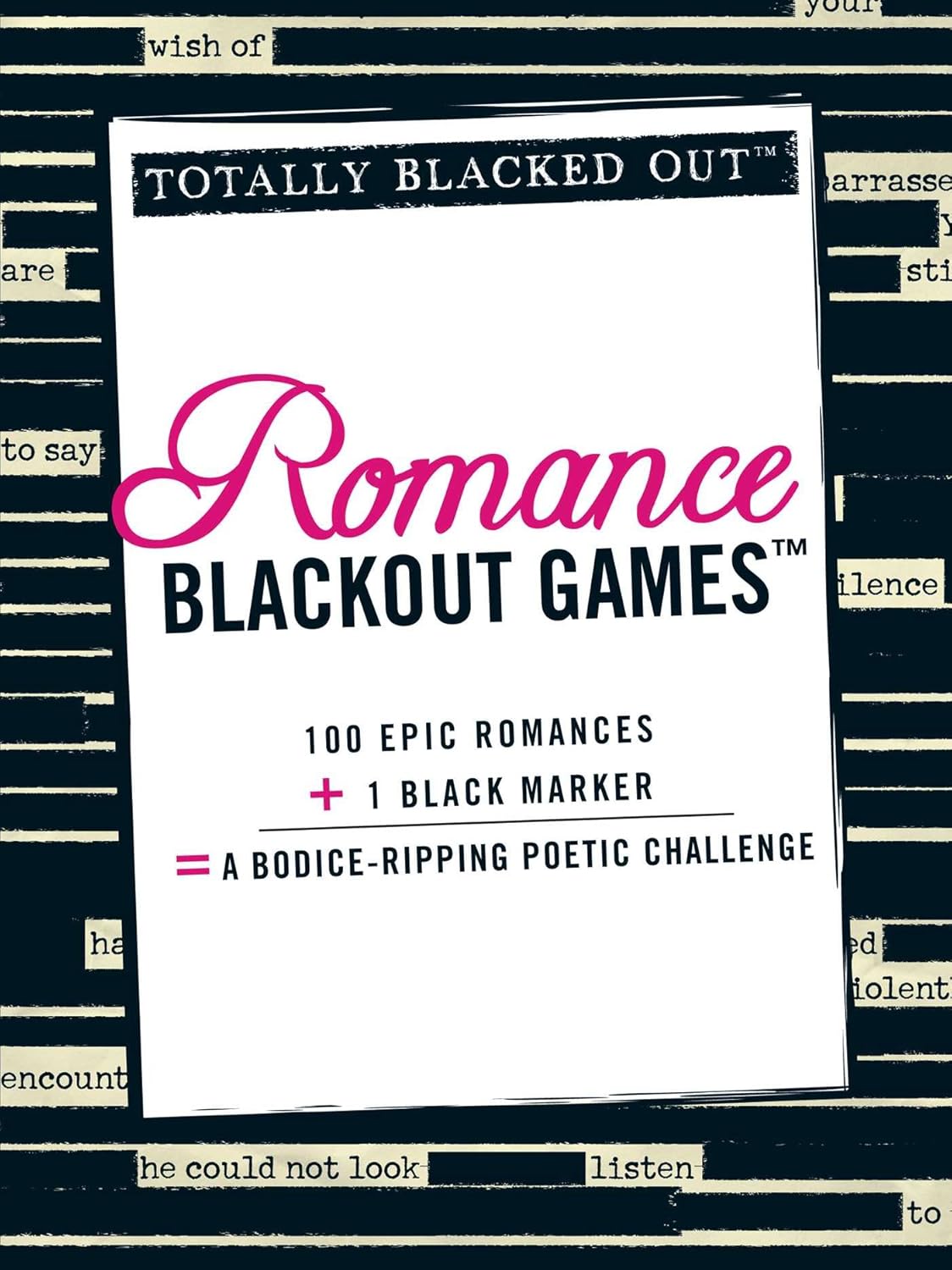 Romance Blackout Games (Totally Blacked Out): Adams Media ...