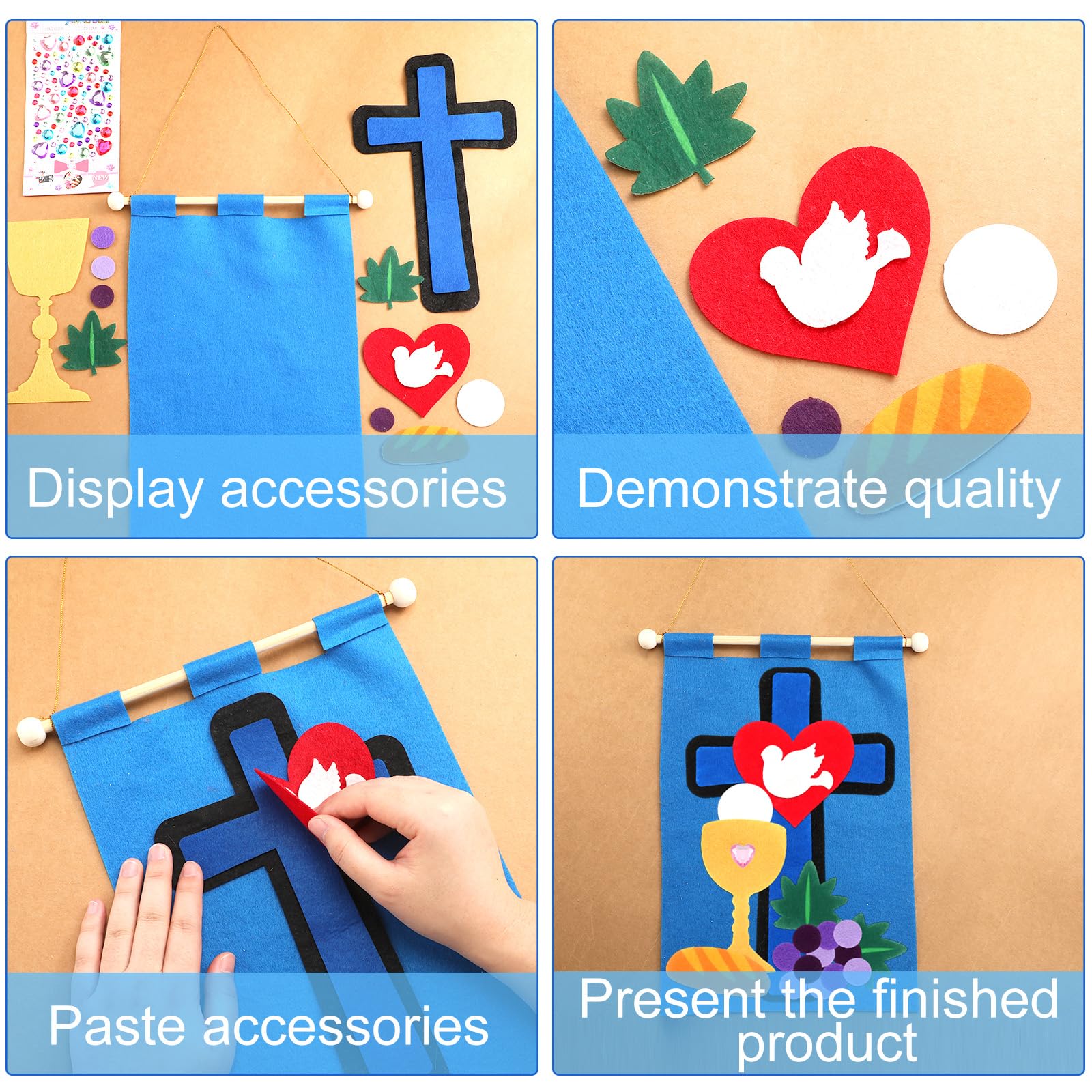 Snapklik.com : Wettarn First Communion Banner Kit For Boys Girls 9 X 12 ...
