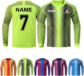 Amazon.com: LAIFU Custom Kids Goalie Jersey Personalized Your Goalie ...