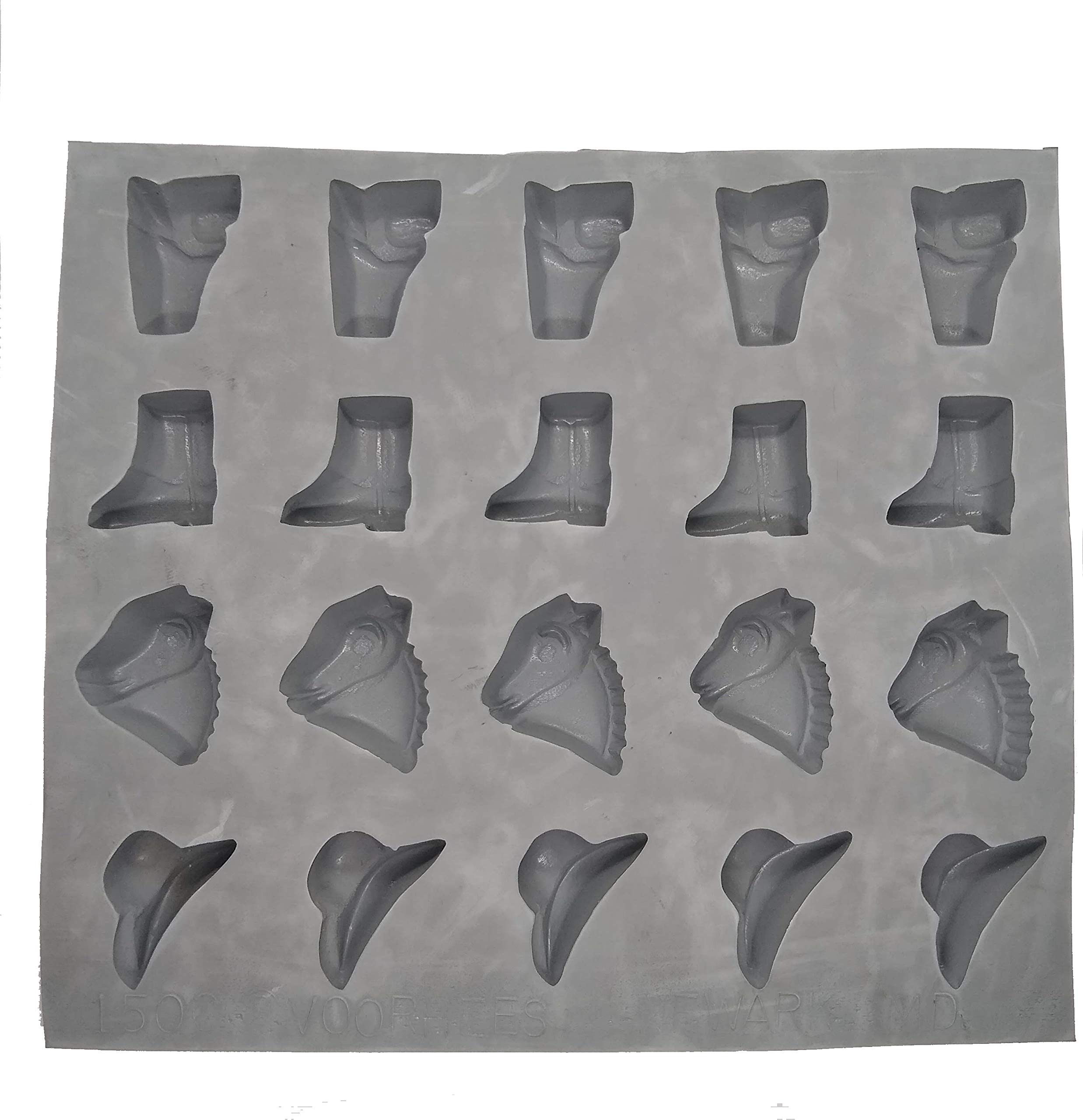 Amazon.com: Cowboy Western Rubber Mold Assortment - 20 Piece : Home ...