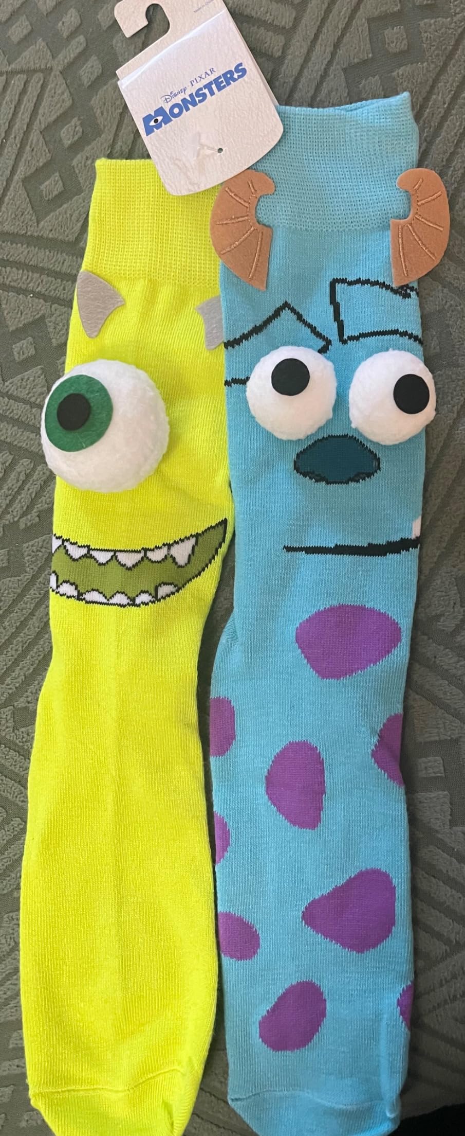 Amazon.com: Disney Monsters Inc. Sulley and Mike Wazowski 3D Mismatched ...