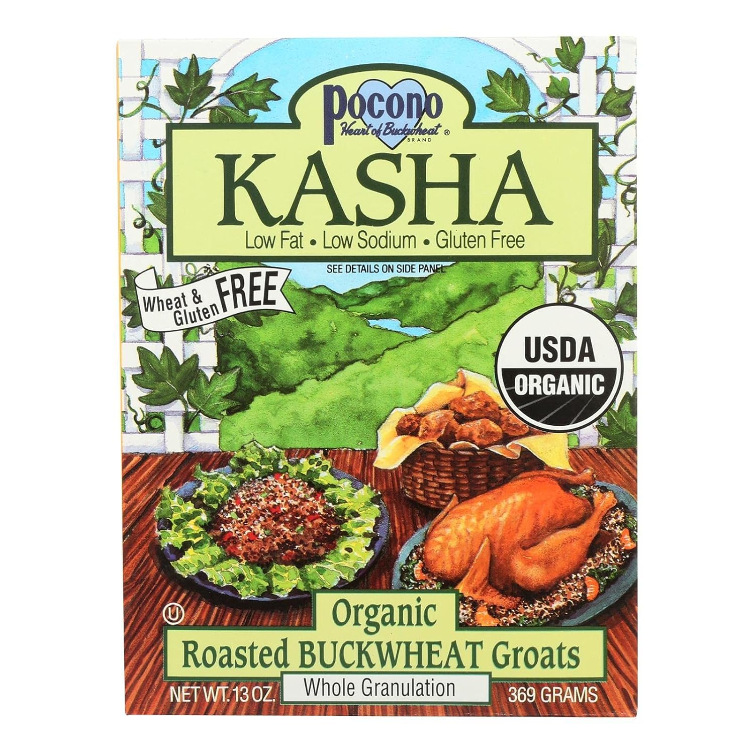 Amazon.com : Pocono Organic Whole Granulatin Kasha, 13 Ounce - 6 per ...