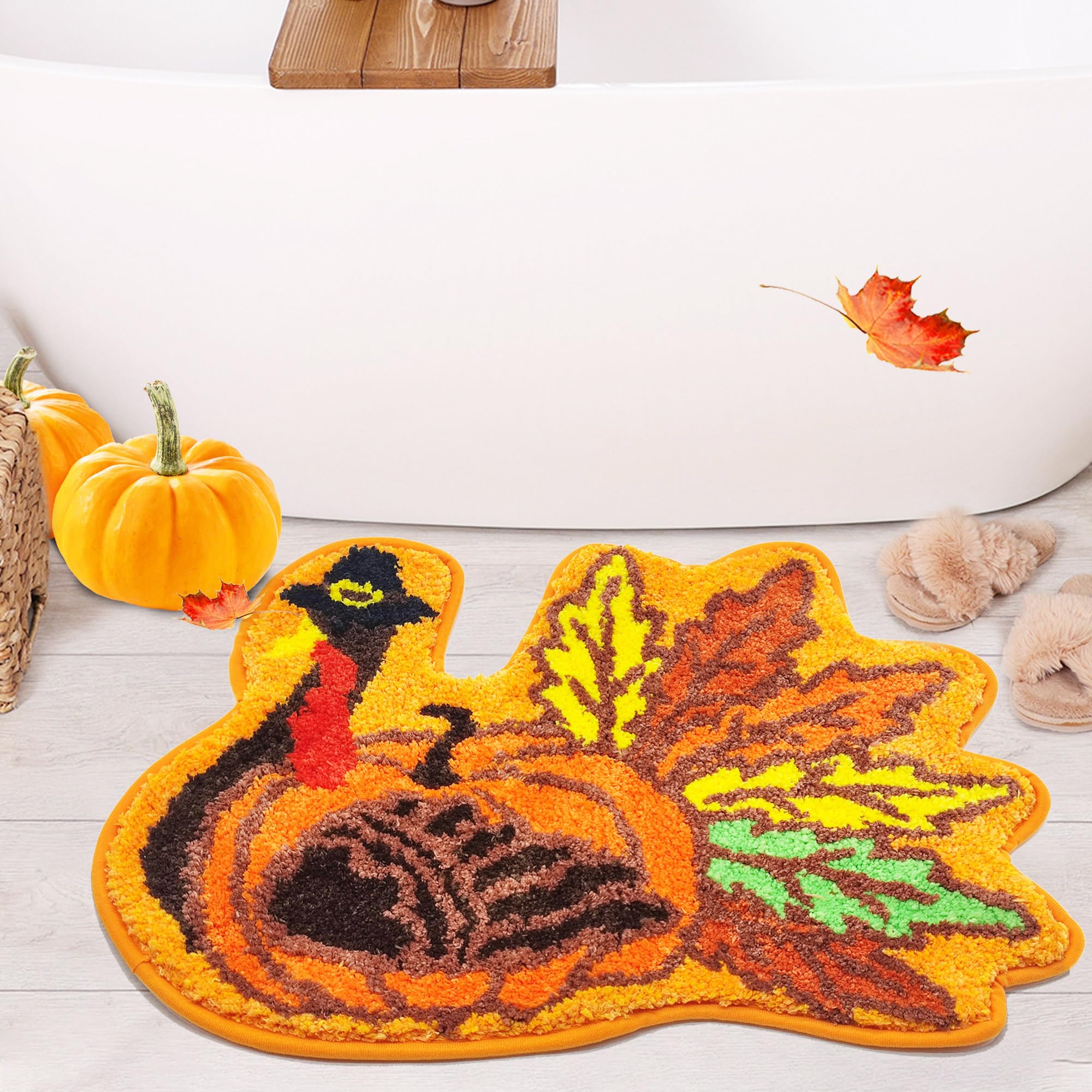 Amazon.com: pinata Thanksgiving Bathroom Rugs, Turkey Thanksgiving Bath ...