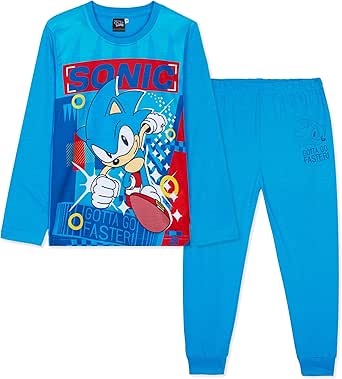 Amazon.com: Sonic The Hedgehog Shadow Boys Pajama Set, Cozy Loungewear ...