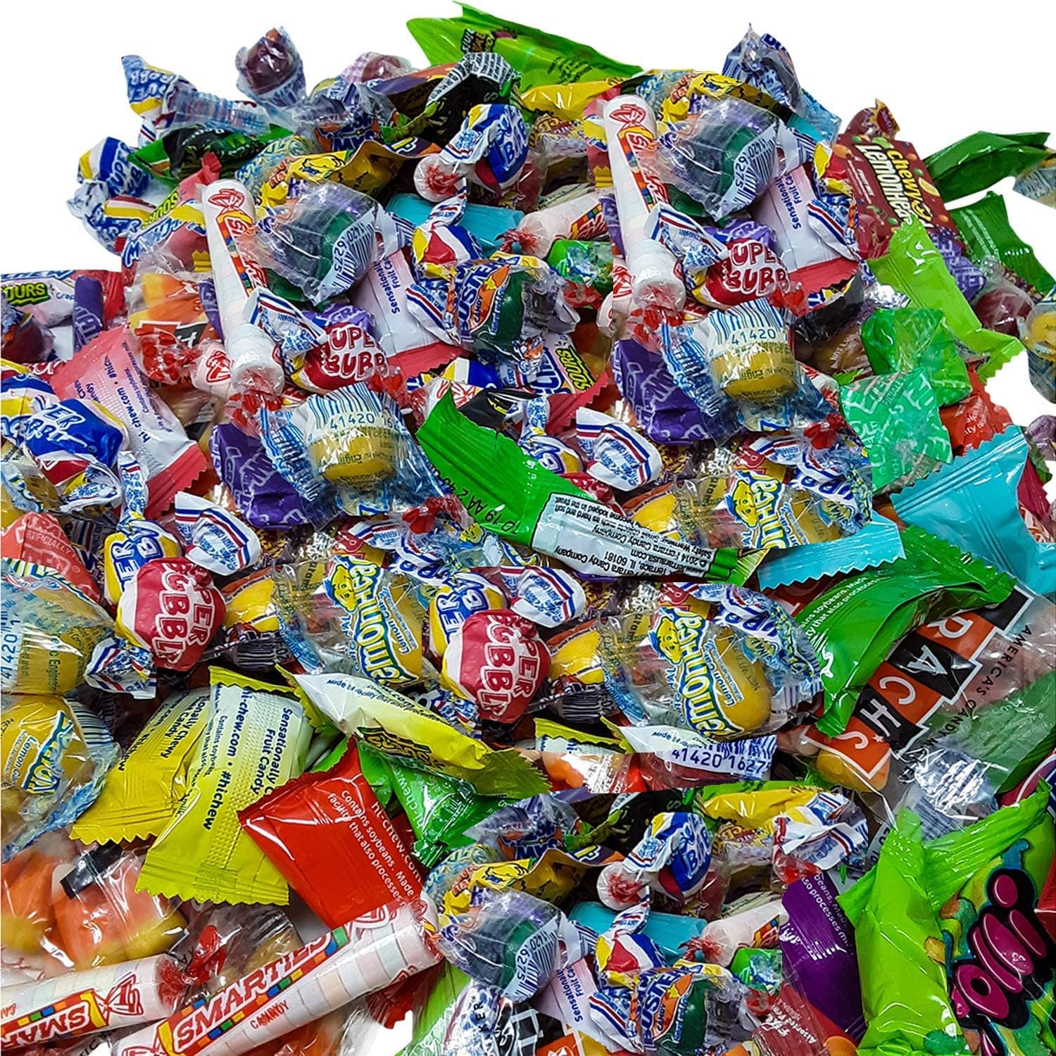 Amazon.com : Bag 50+ Loaded w Candies Includes Bubble Gum, Jawbreakers ...