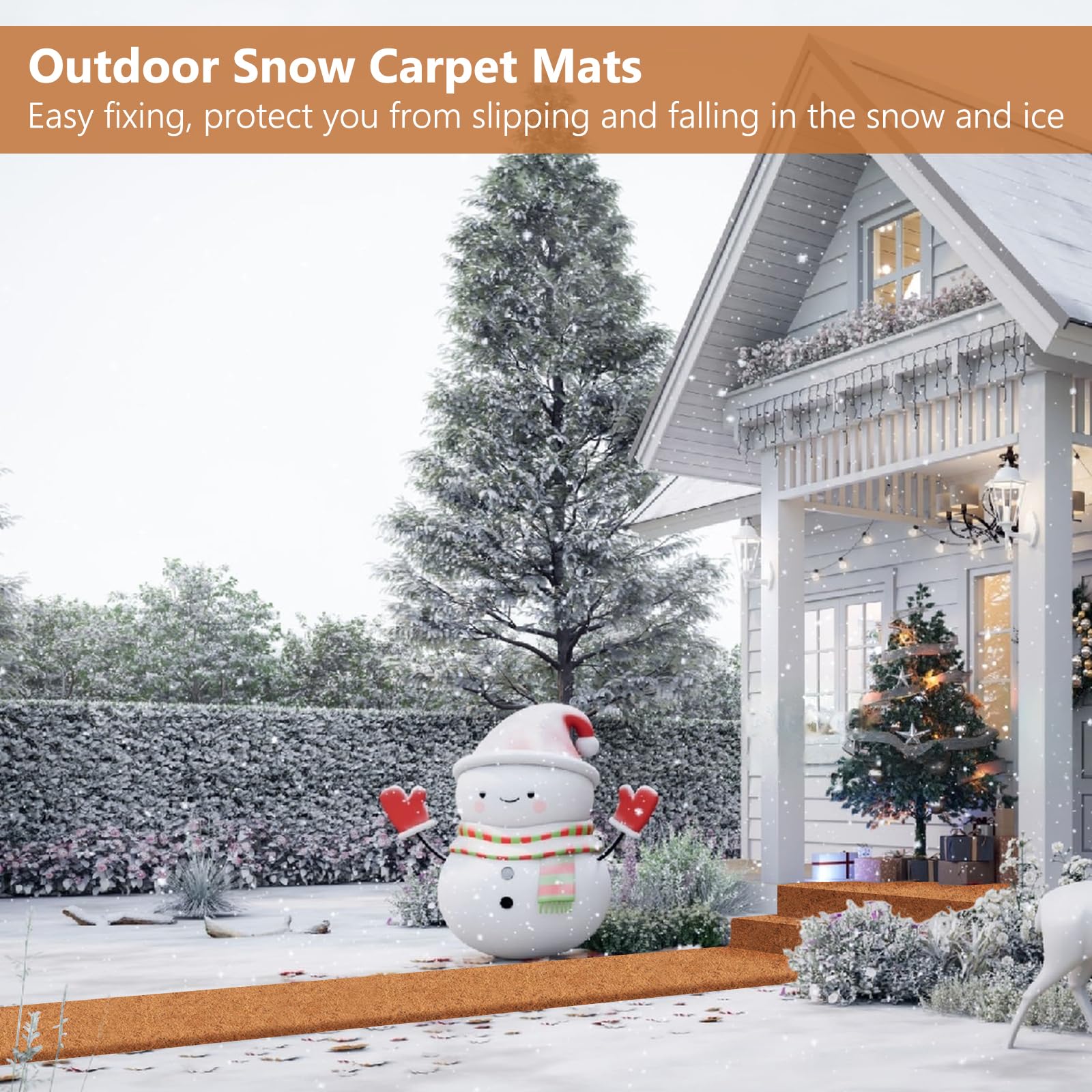 Snapklik.com : 3 Pack No Slip Ice And Snow Carpet Mats- 31 X 80 Inch ...