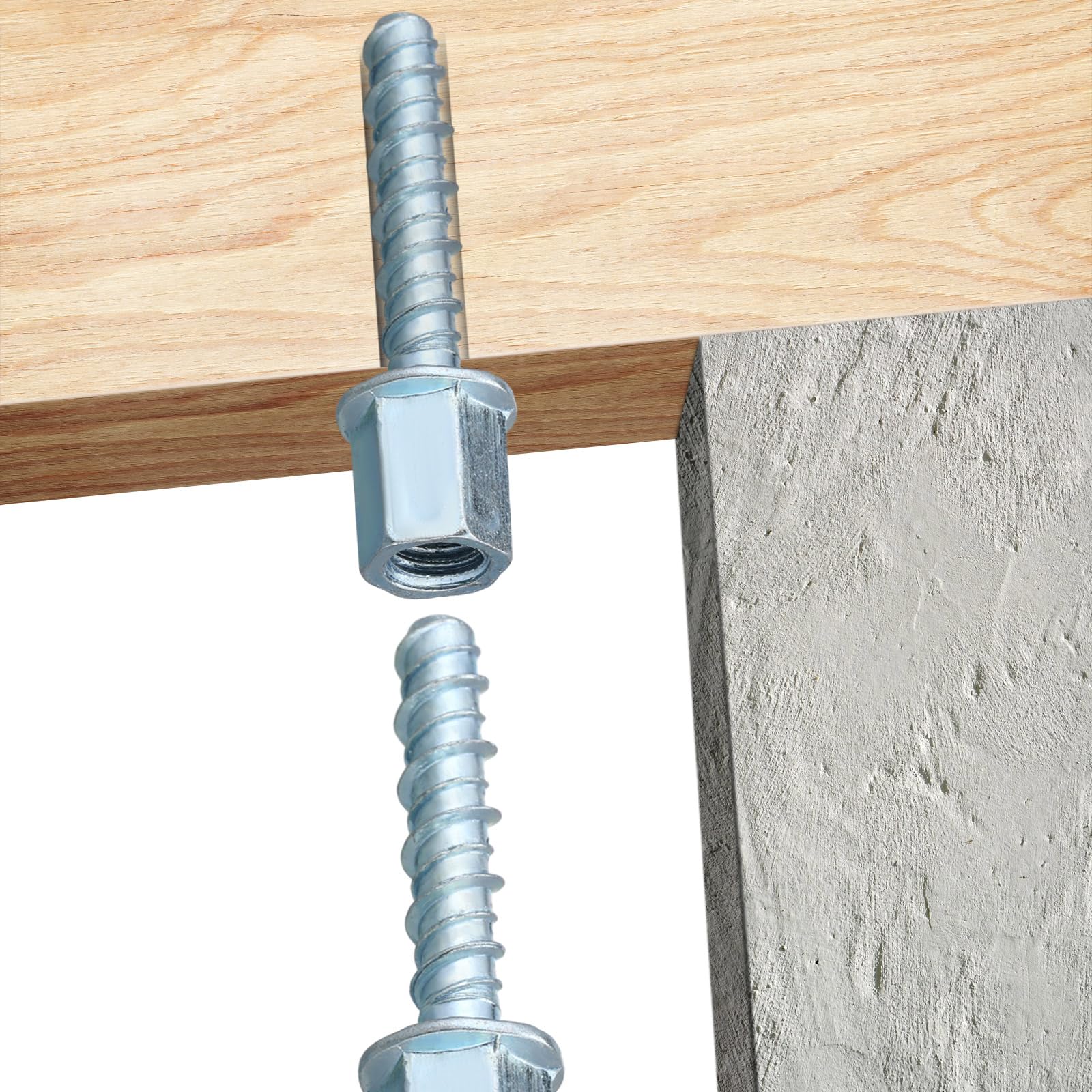 Snapklik.com : Yaocom 100 Piece 3/8" Threaded Rod Anchor For Concrete ...