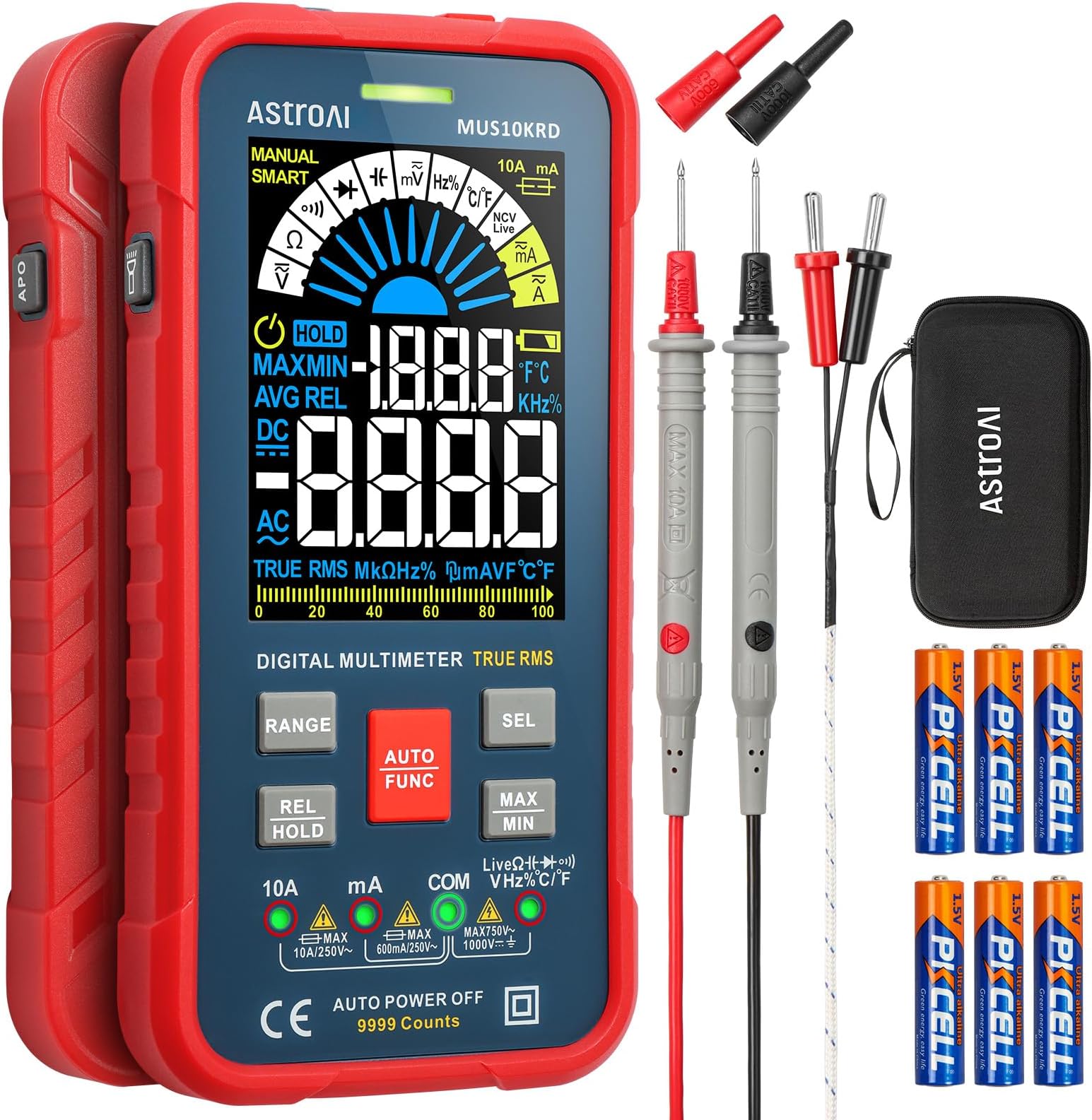 ALLmeter Digital Multimeter 6000 Zählungen Strommessgerät mit ...