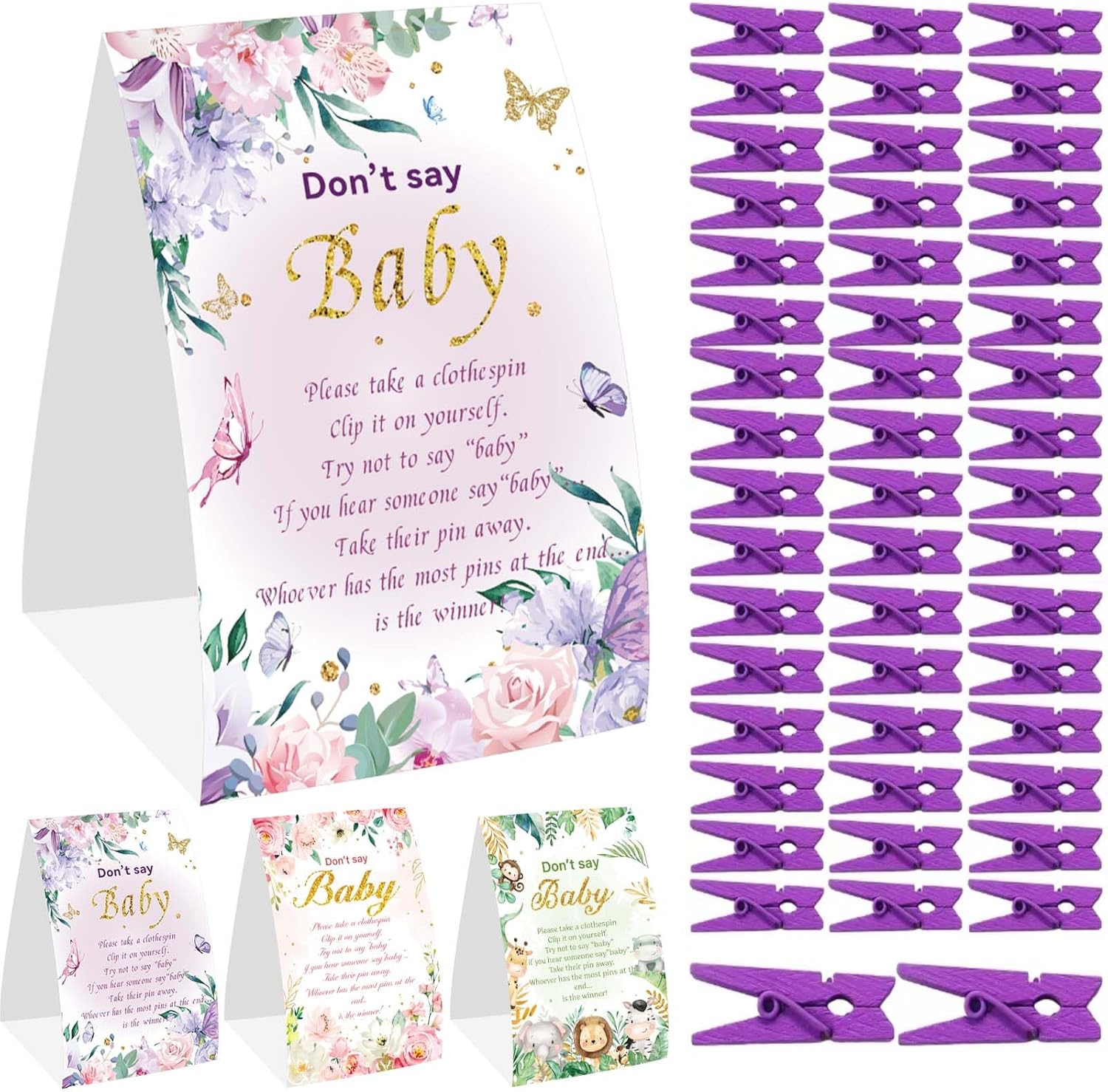 Amazon.com: Weecent Baby Shower Games, 2 Rolls 2 Inch x 150 Feet Belly ...