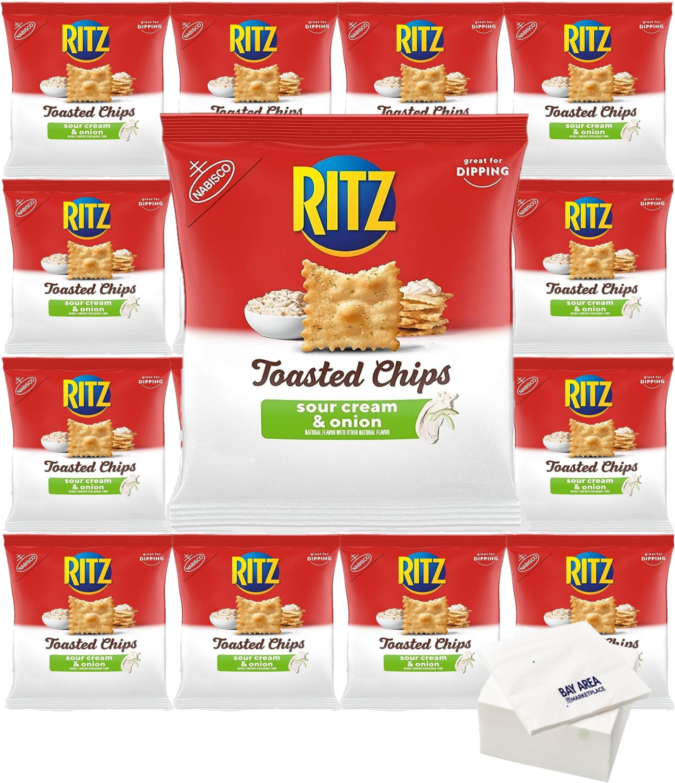 Amazon.com: RITZ Toasted Chips Sour Cream and Onion Crackers, 6 - 8.1 ...