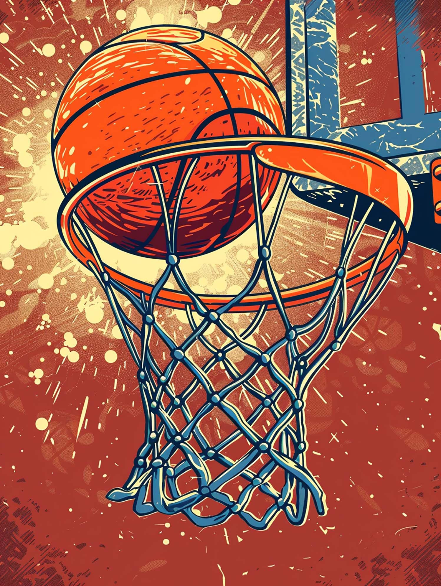 Amazon.com: Kaliosy 5D Diamond Art Kits for Adults Basketball by Number ...