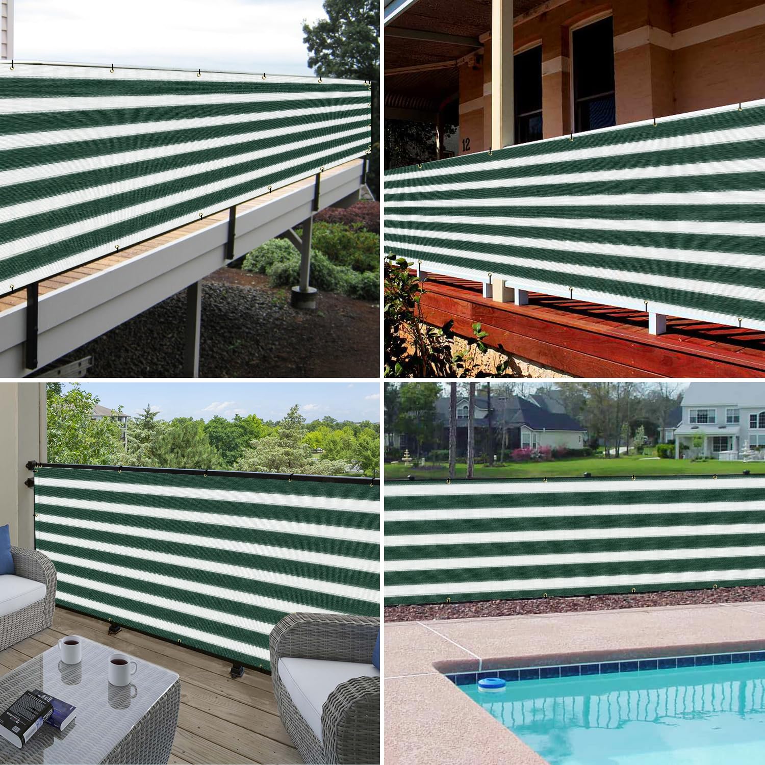 Snapklik.com : Windscreen4less 3x25 Deck Balcony Privacy Screen For ...