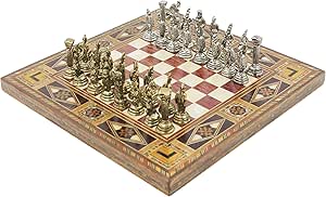 Amazon.com: Medieval Roman Army Chess Set for Adults, Roman Soldiers ...