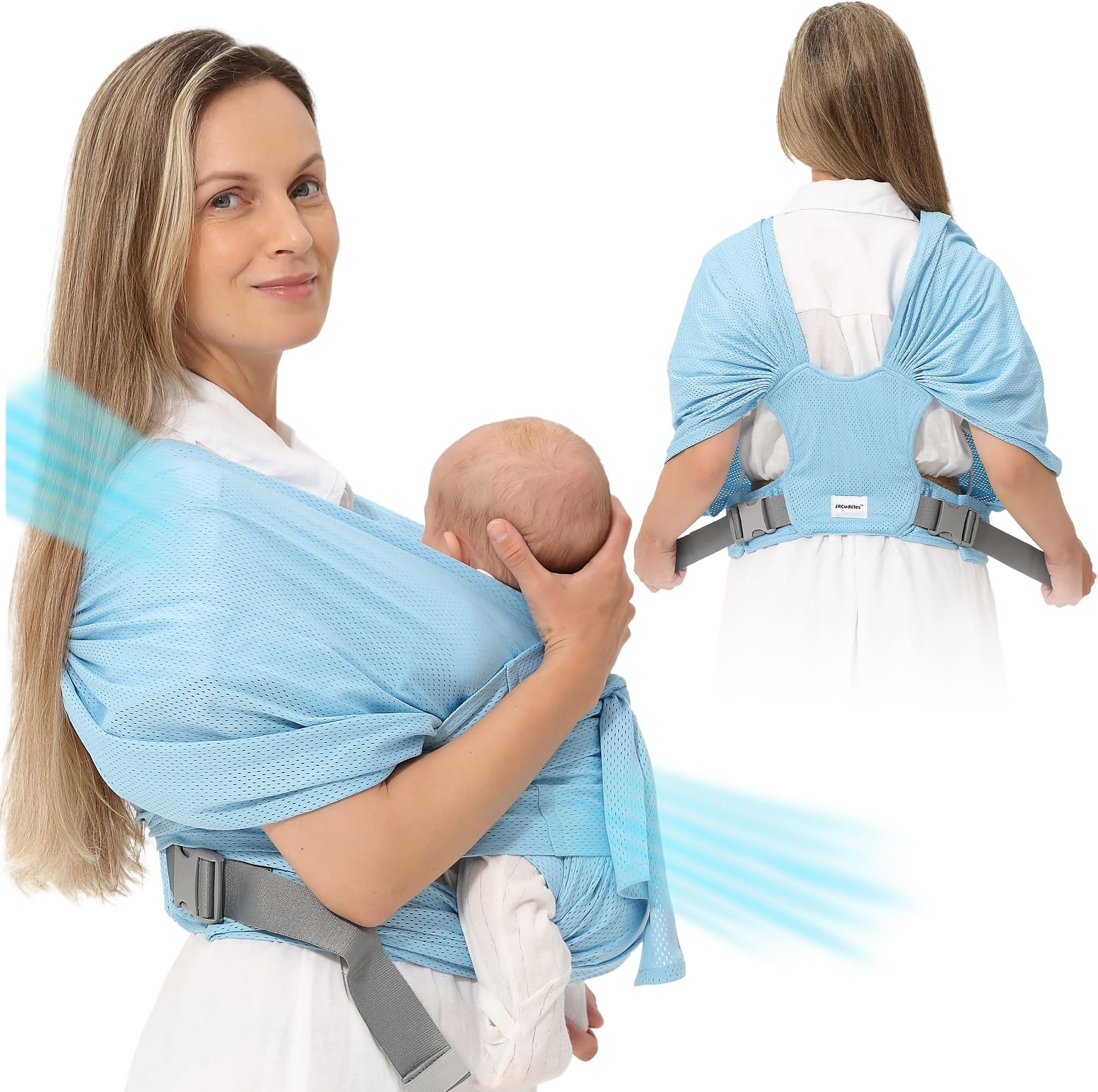 Amazon.com : Breeze Baby K'tan Baby Carrier, 1 Easy Pre-Wrapped Baby ...