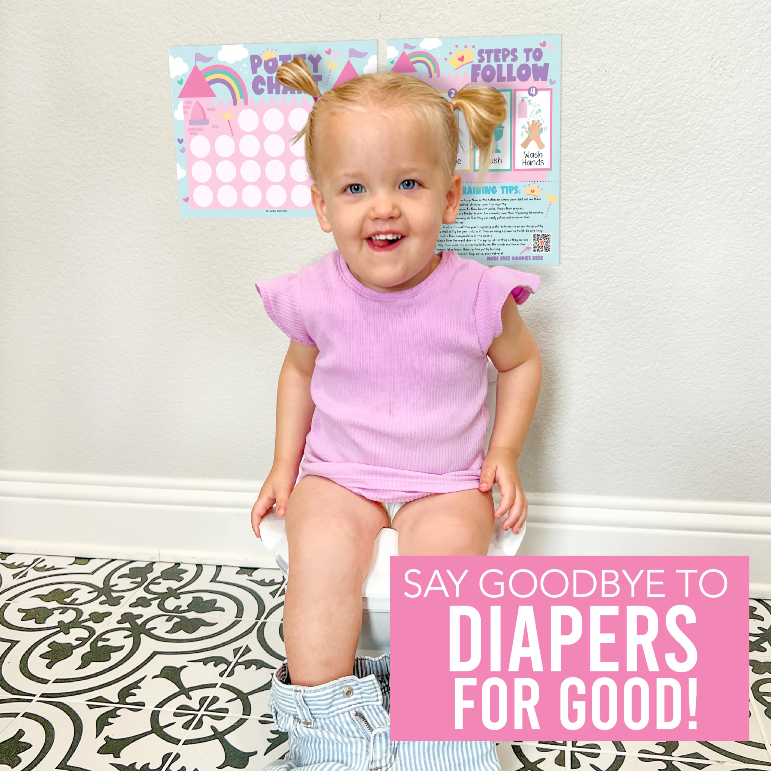 Snapklik.com : Princess Potty Training Chart For Toddler Girl - Potty ...