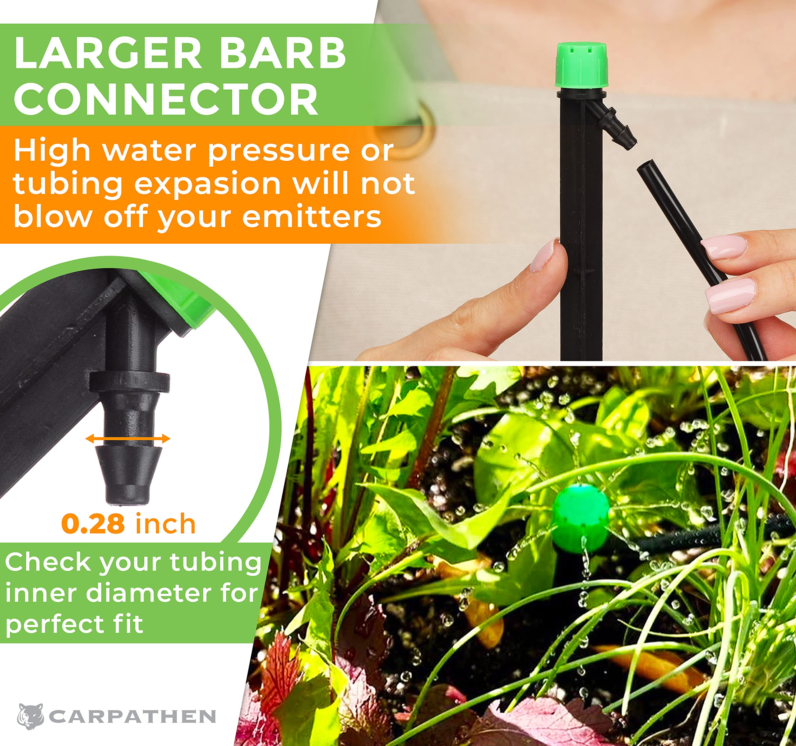 Snapklik.com : CARPATHEN Drip Irrigation Emitters Spray - 50 Pcs Drip ...