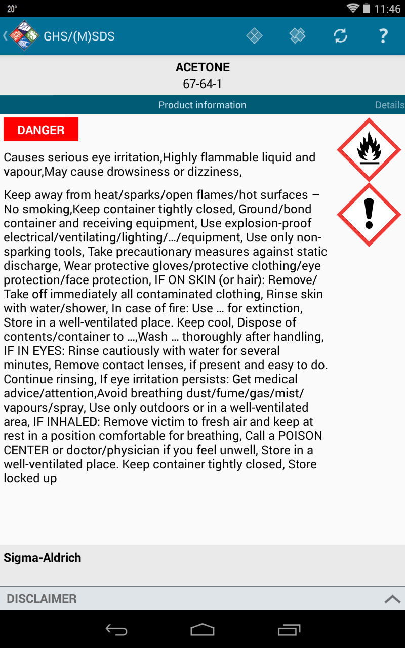 EMS.GHS/(M)SDS - App on Amazon Appstore