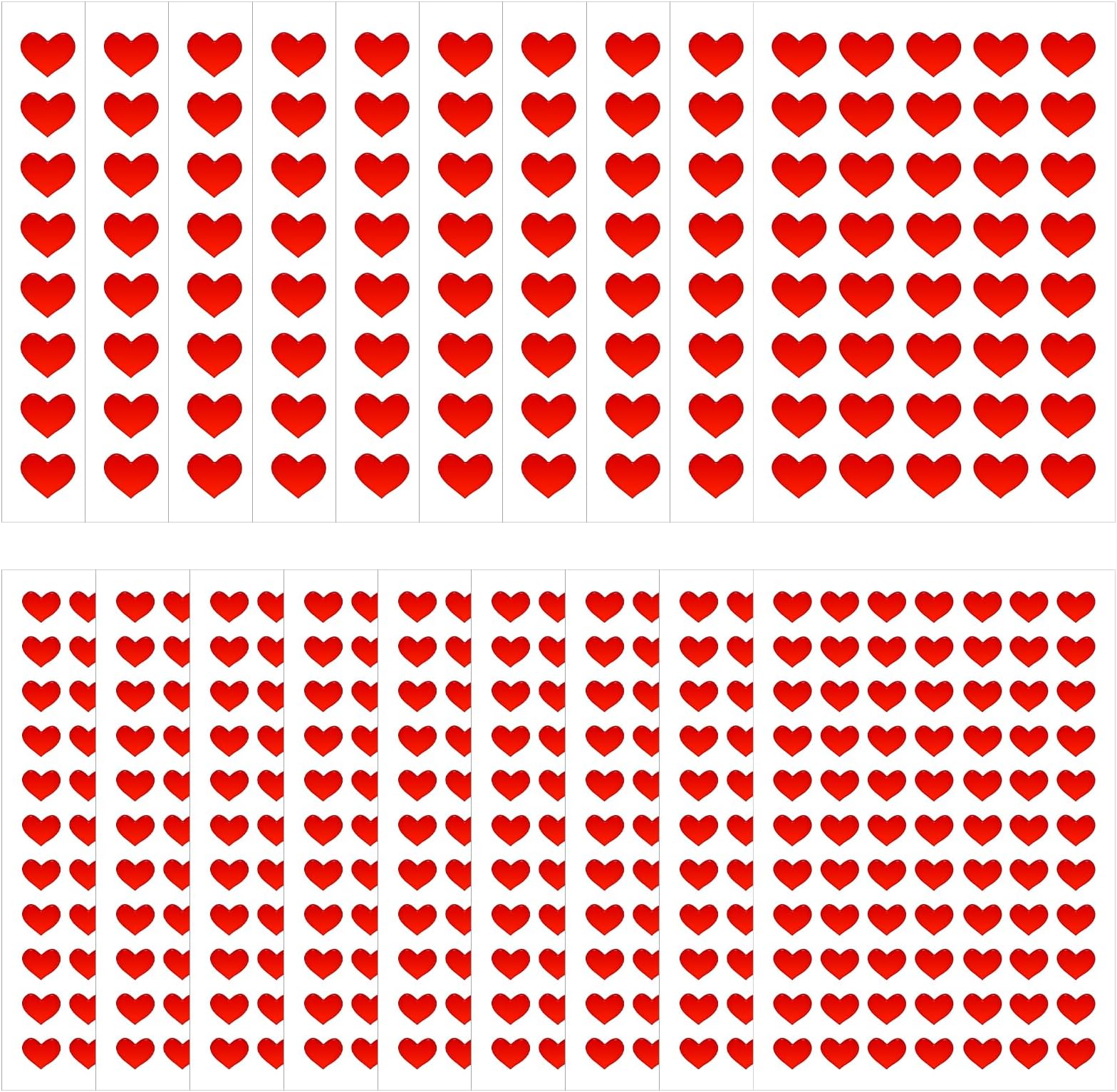 Amazon.com: SaktopDeco 8 Sheet Red Heart Rhinestones Flat Back Acrylic ...