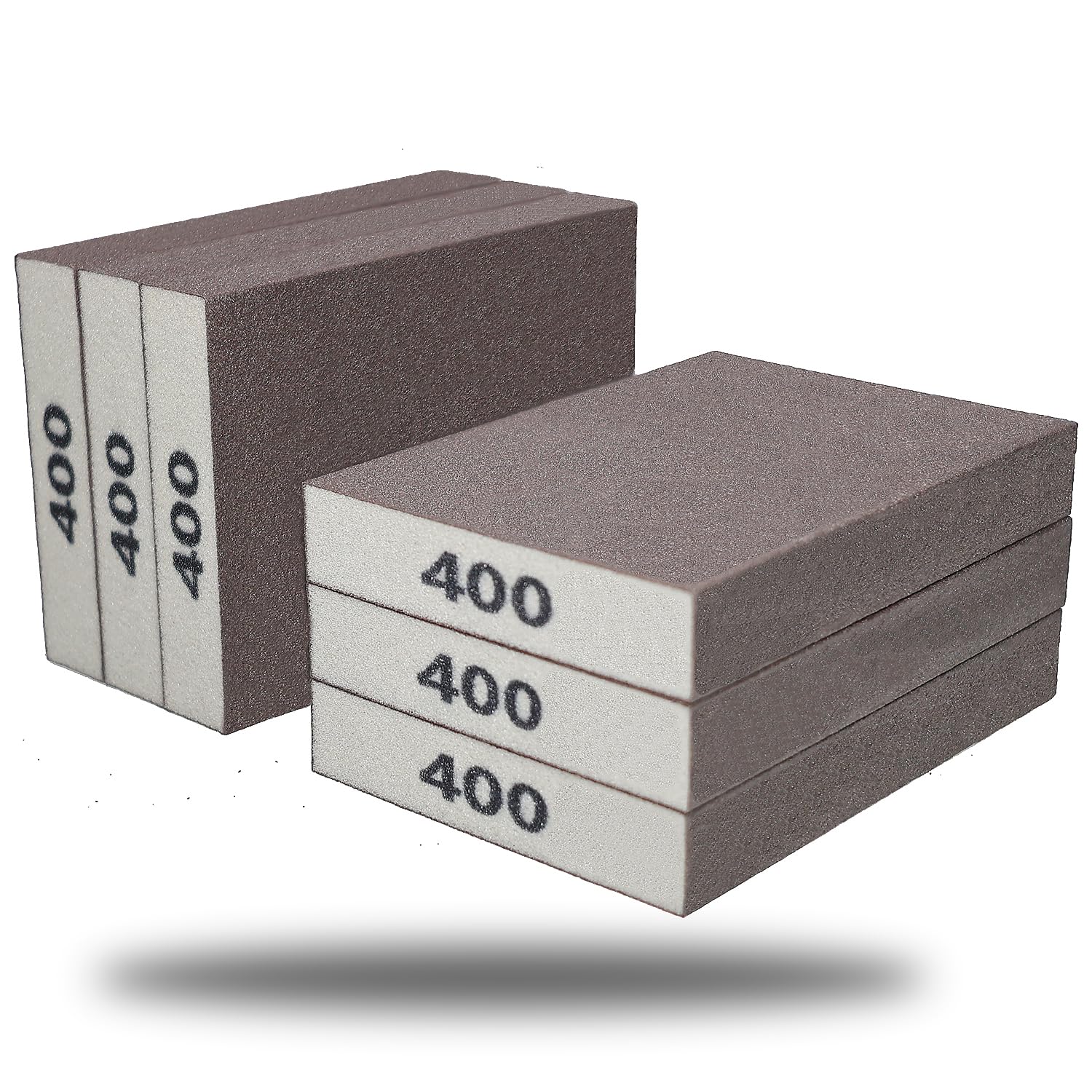 Amazon.com: Tonmp 6 Pack 400 Grit Fine Sanding Sponge, Washable and ...