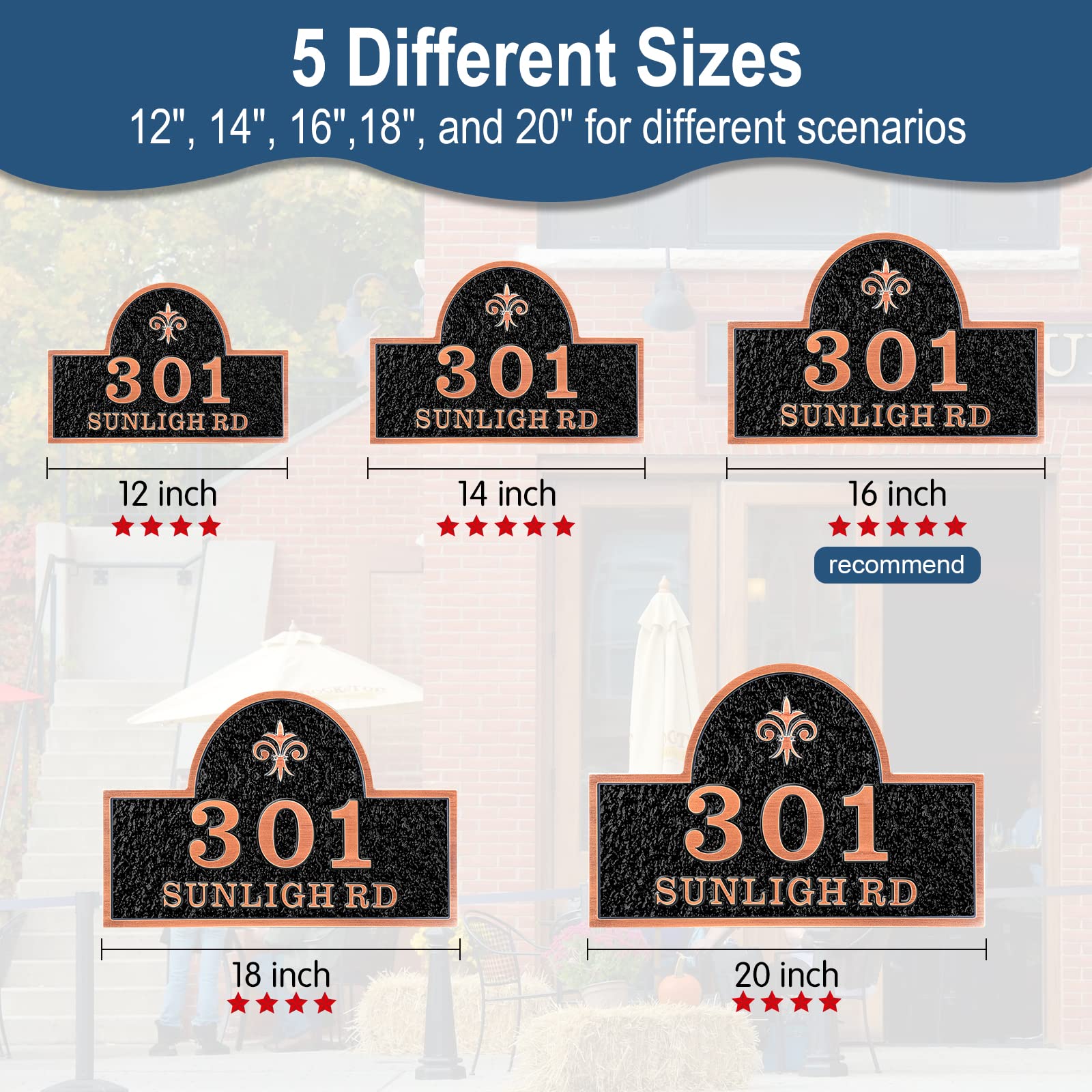 Snapklik.com : Personalized Cast House Address Plaque - Custom House ...