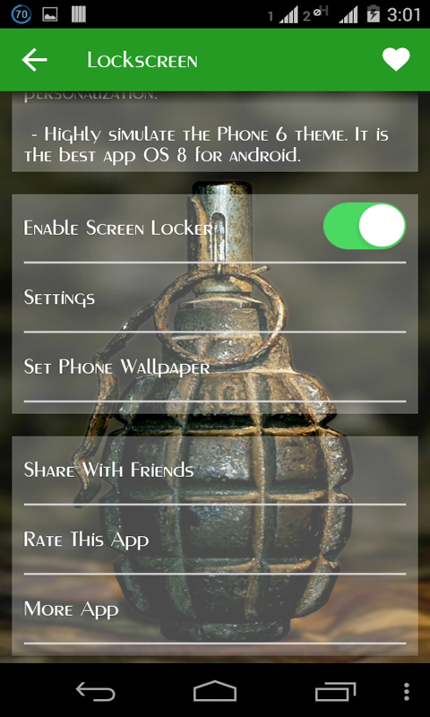 Hand Grenade Lock screen - App on Amazon Appstore