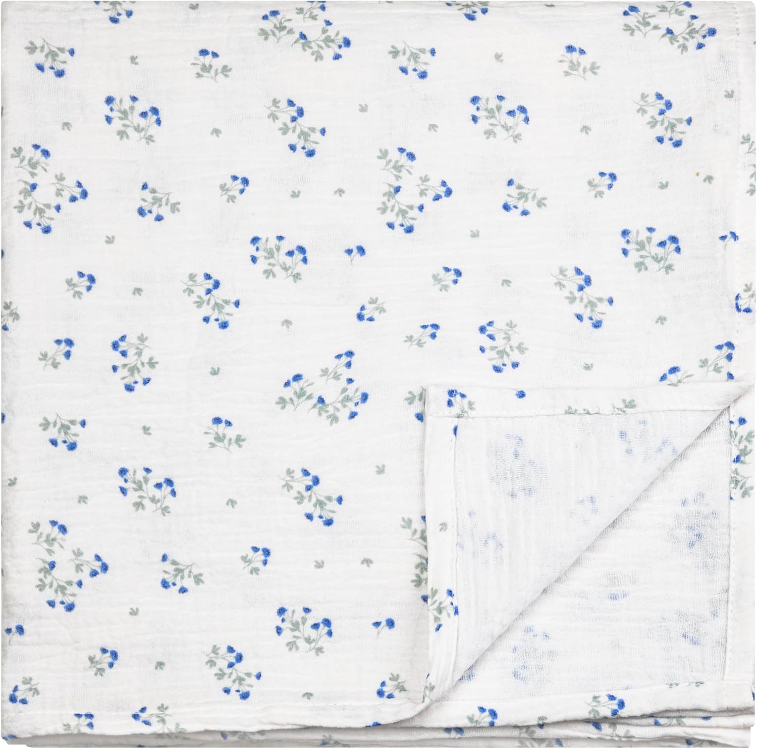 Amazon.com: BLUE CLOVER Muslin Swaddle Blanket - Baby Boy & Girl Floral ...