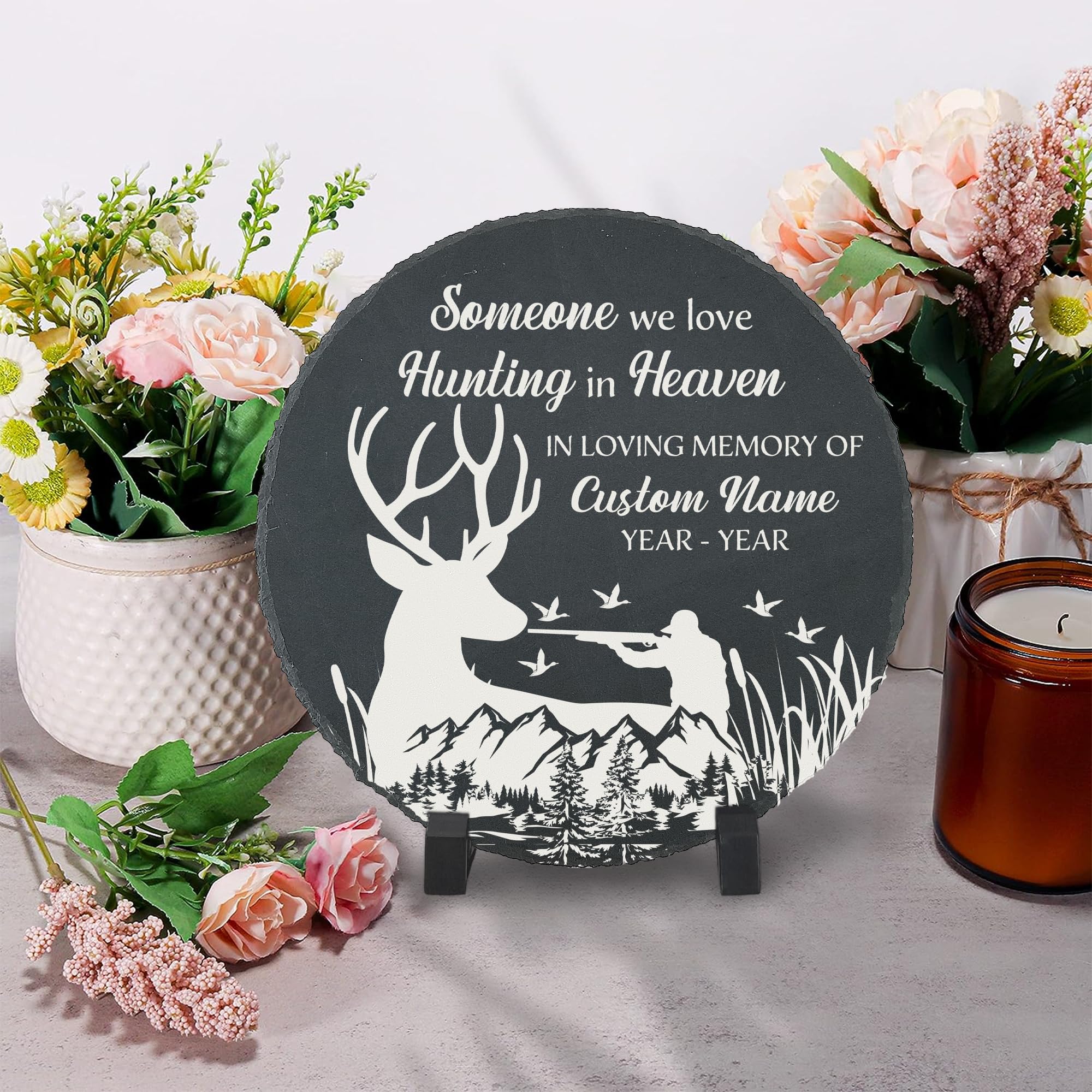 Stepping Stone In Memory Hunting Memorial Stone - 7.4 Husband Memorial ...