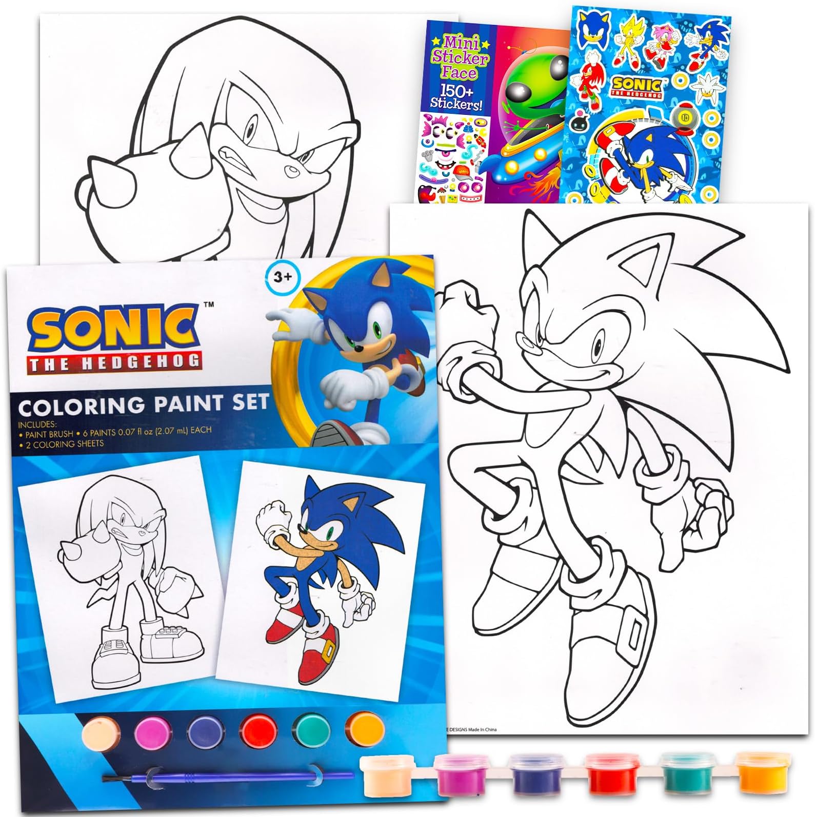 Amazon.com: Sonic the Hedgehog Coloring Book for Kids Ages 4-8 - Bundle ...