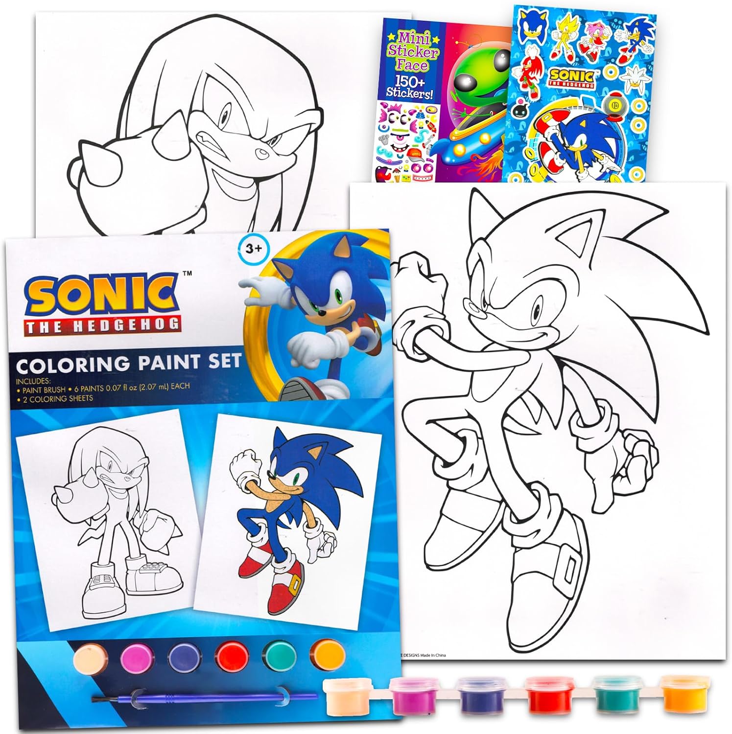 Amazon.com: Sonic the Hedgehog Paint Posters Set - Bundle with Sonic ...