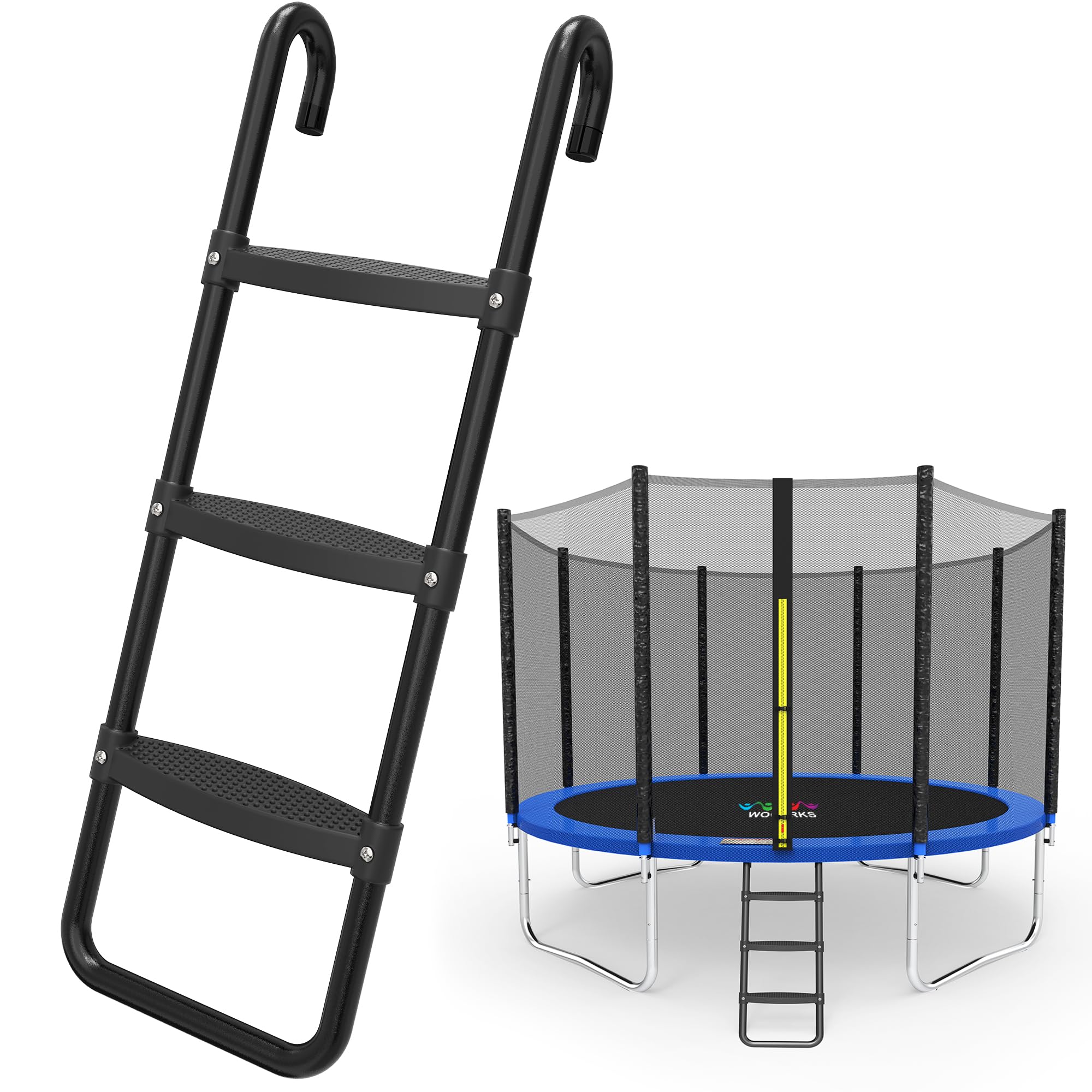 Snapklik.com : Trampoline Ladder, 3 Steps Trampoline Ladders, Universal ...