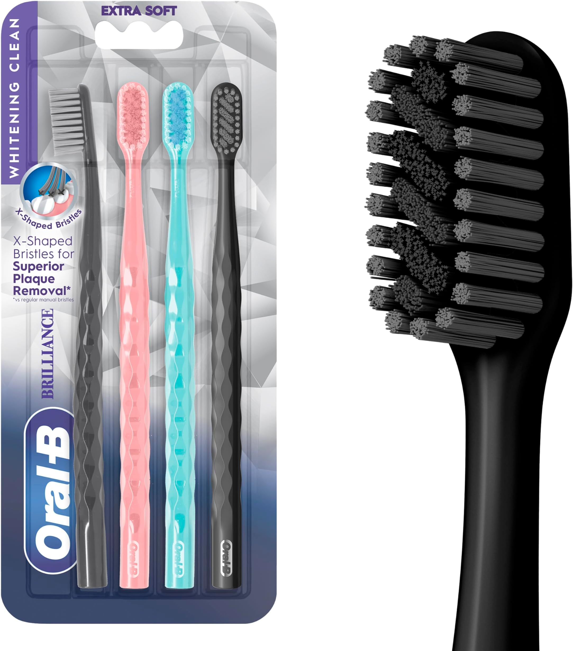 Amazon.com : PRO-SYS® Adult Tapered Soft Toothbrush (Colorful 4-Pack ...