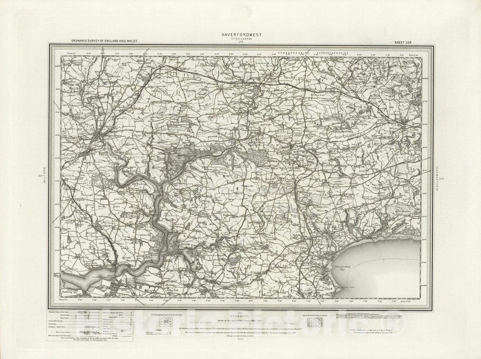 Haverfordwest Wales Map