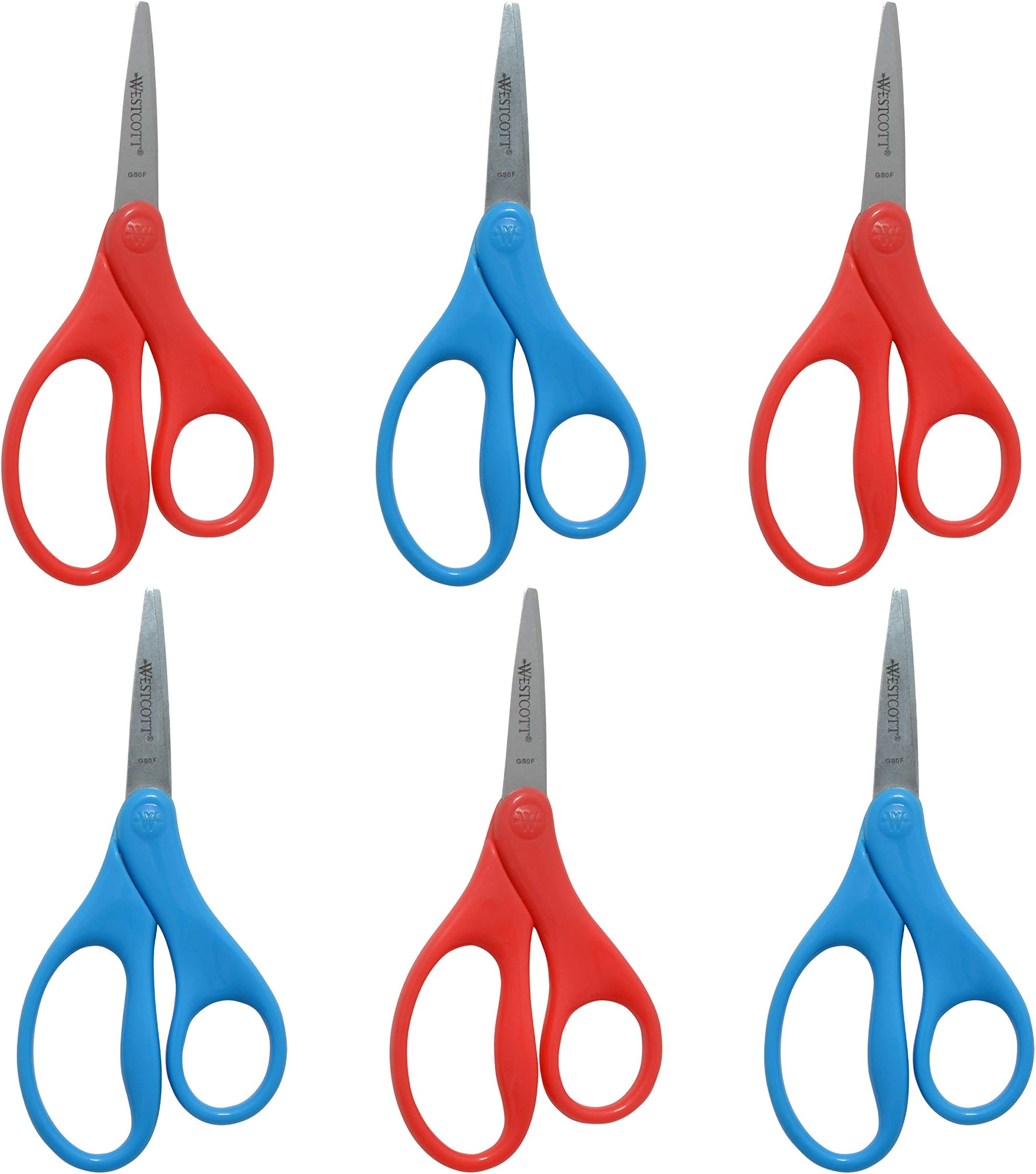 Amazon.com : Westcott School Left and Right Handed Kids Scissors, 5 ...