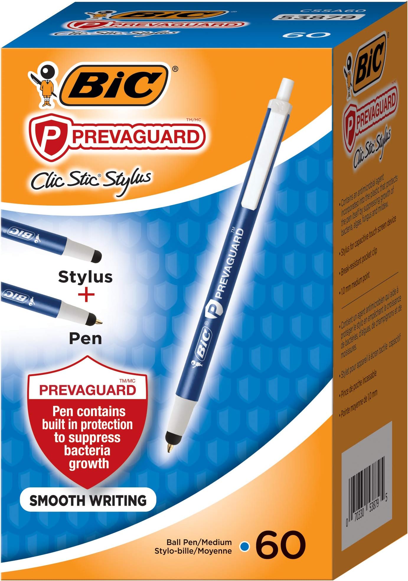 Amazon.com : BIC Clic Stic Black Retractable Ballpoint Pens, Medium ...