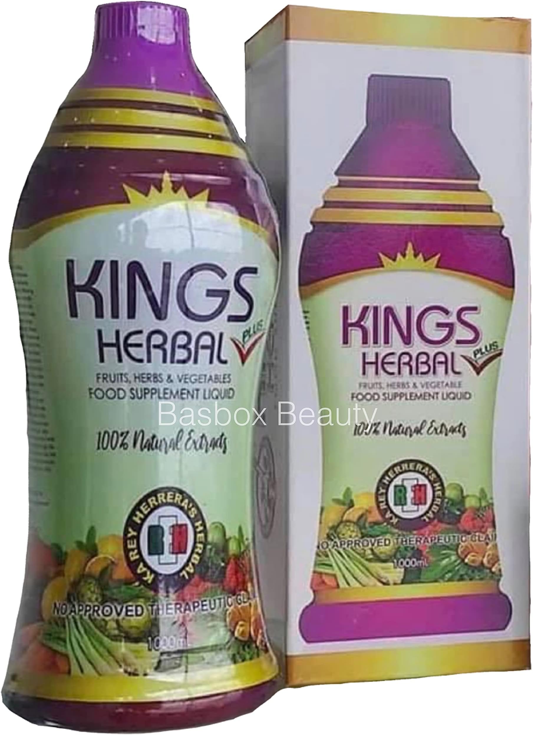 Amazon.com: Kings Herbal Plus Food Supplement 1000ml, Fruits, Herbs ...